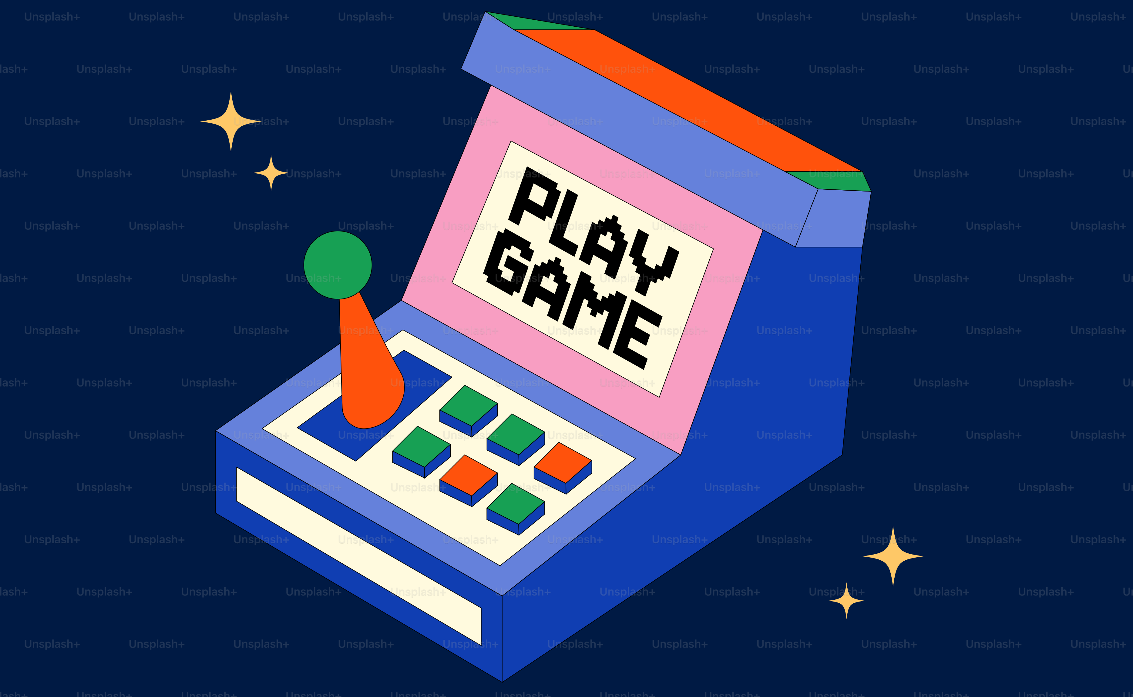Here's a caption: arcade game cabinet, ready to play. vector ...