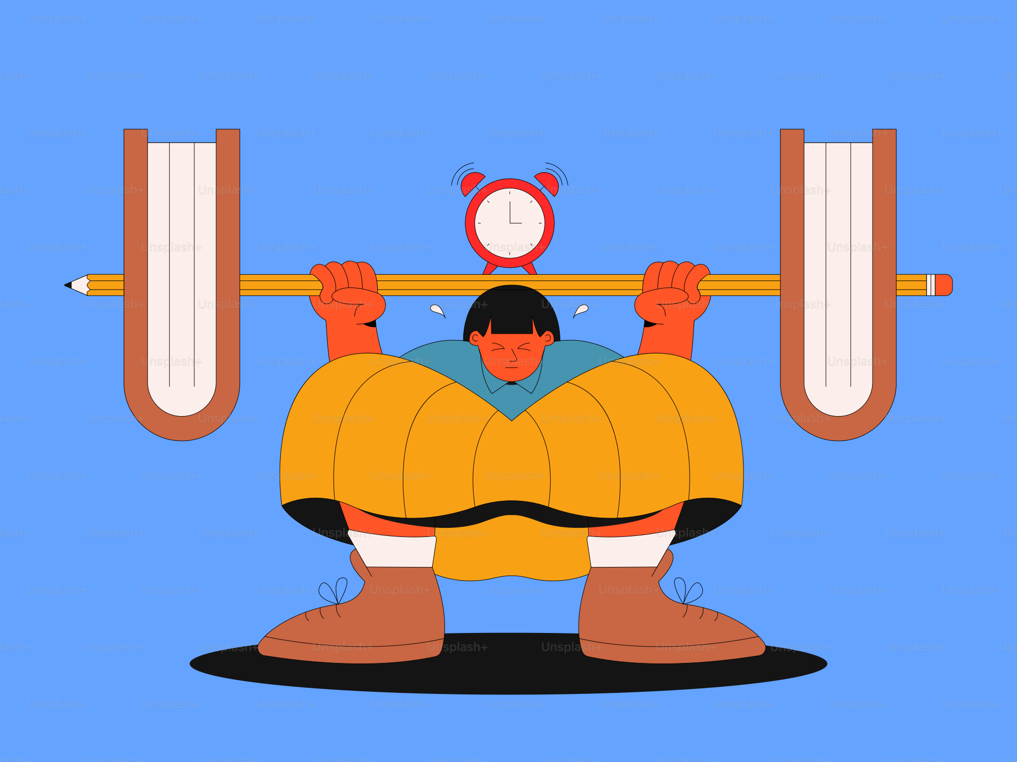 El estudiante tiene dificultades para levantar libros pesados y tiempo ...