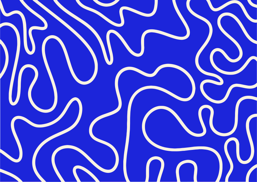 White squiggly lines against a blue background. vector – Monochrome ...