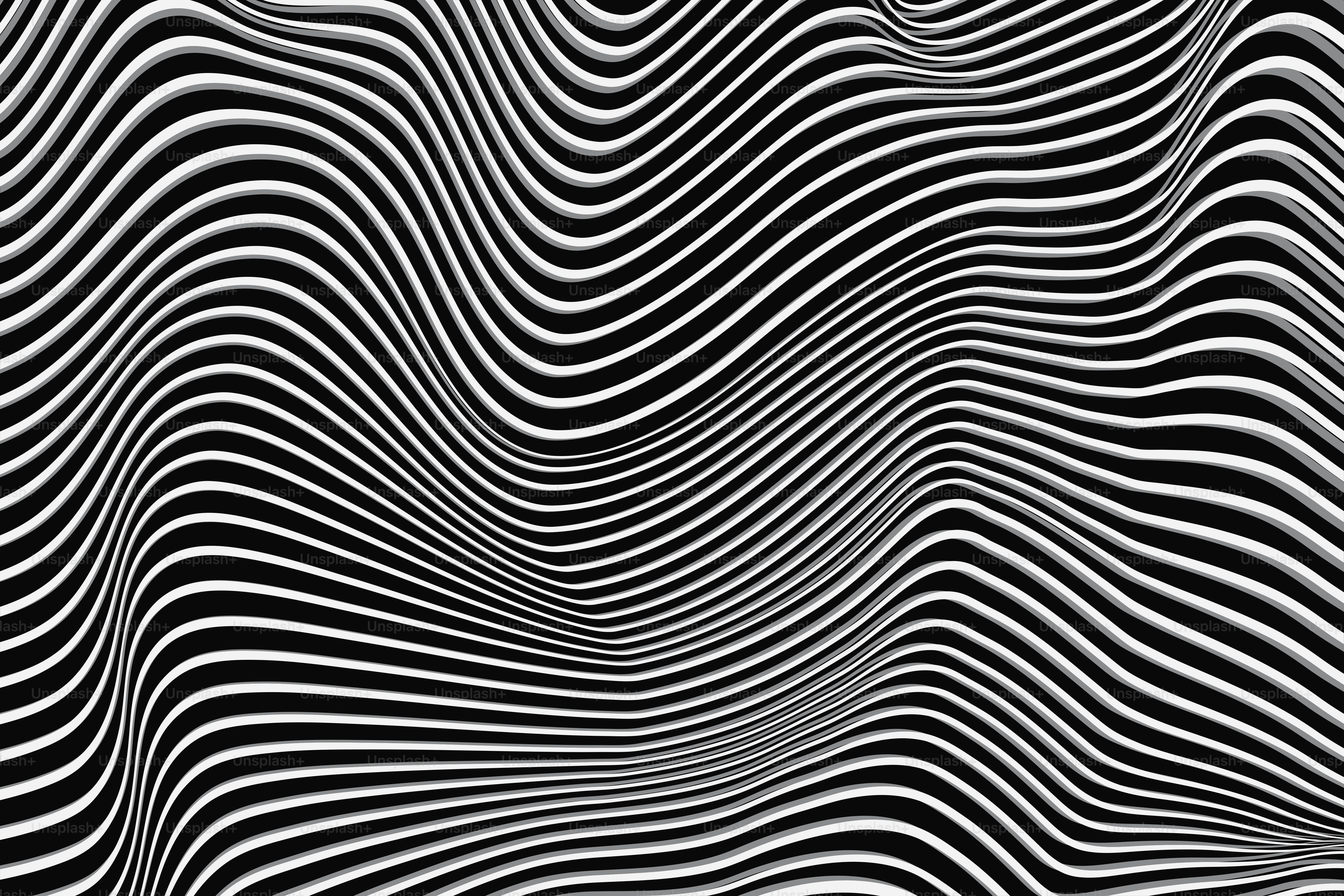 Wavy white lines on black background. vector – Wallpaper Image on Unsplash