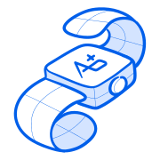 Here's a caption: a stylized illustration of a smartwatch. vector ...