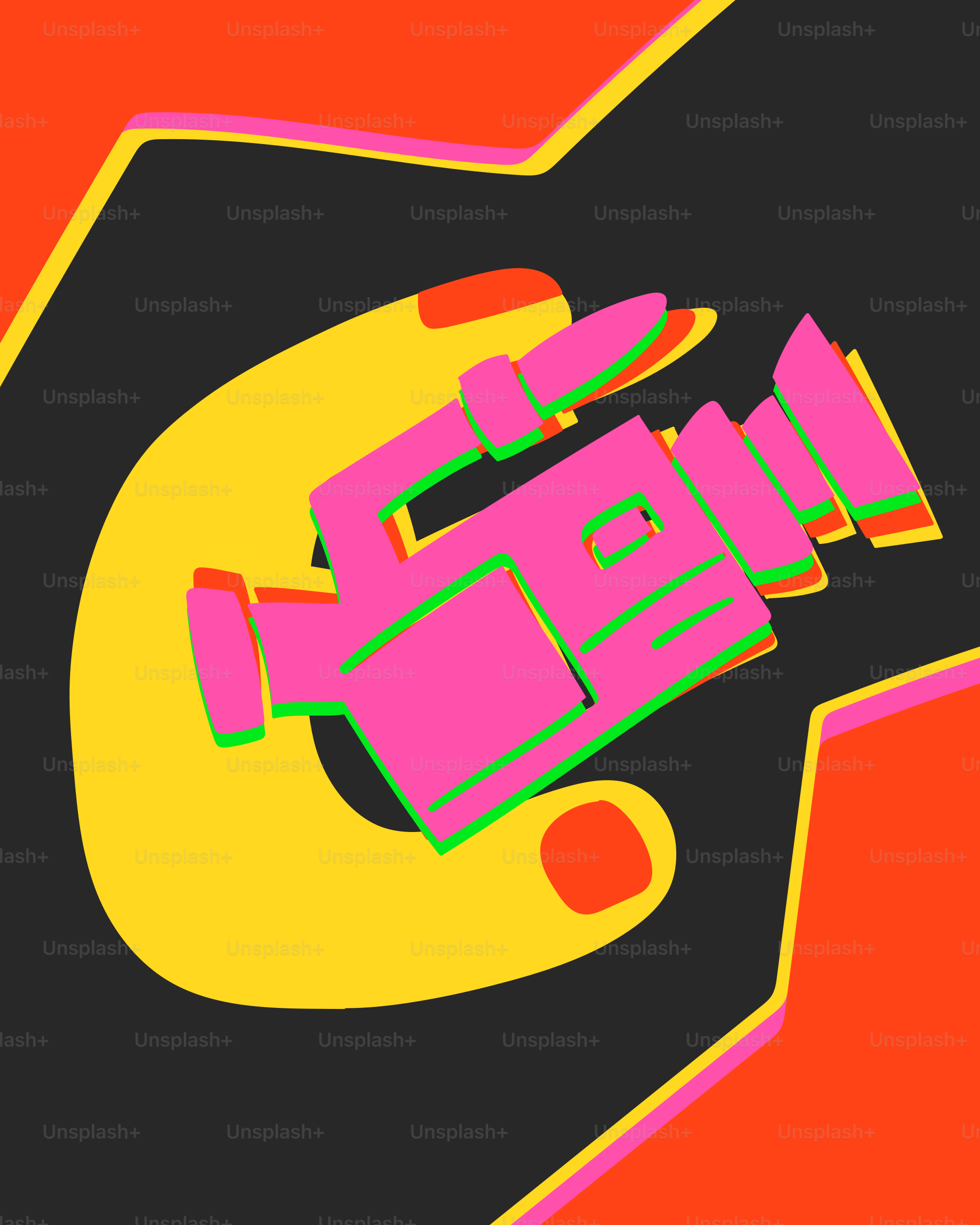 A vintage film camera projects light. vector – Illustration Image on ...