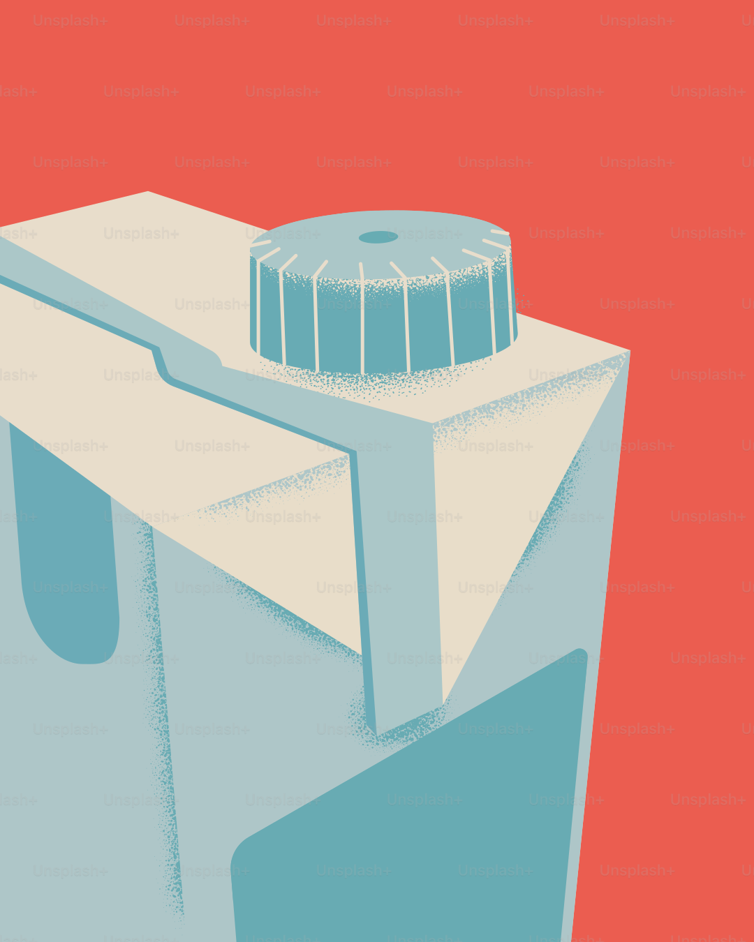 A cartoon-style milk carton with a cap. vector – Illustration Image on ...