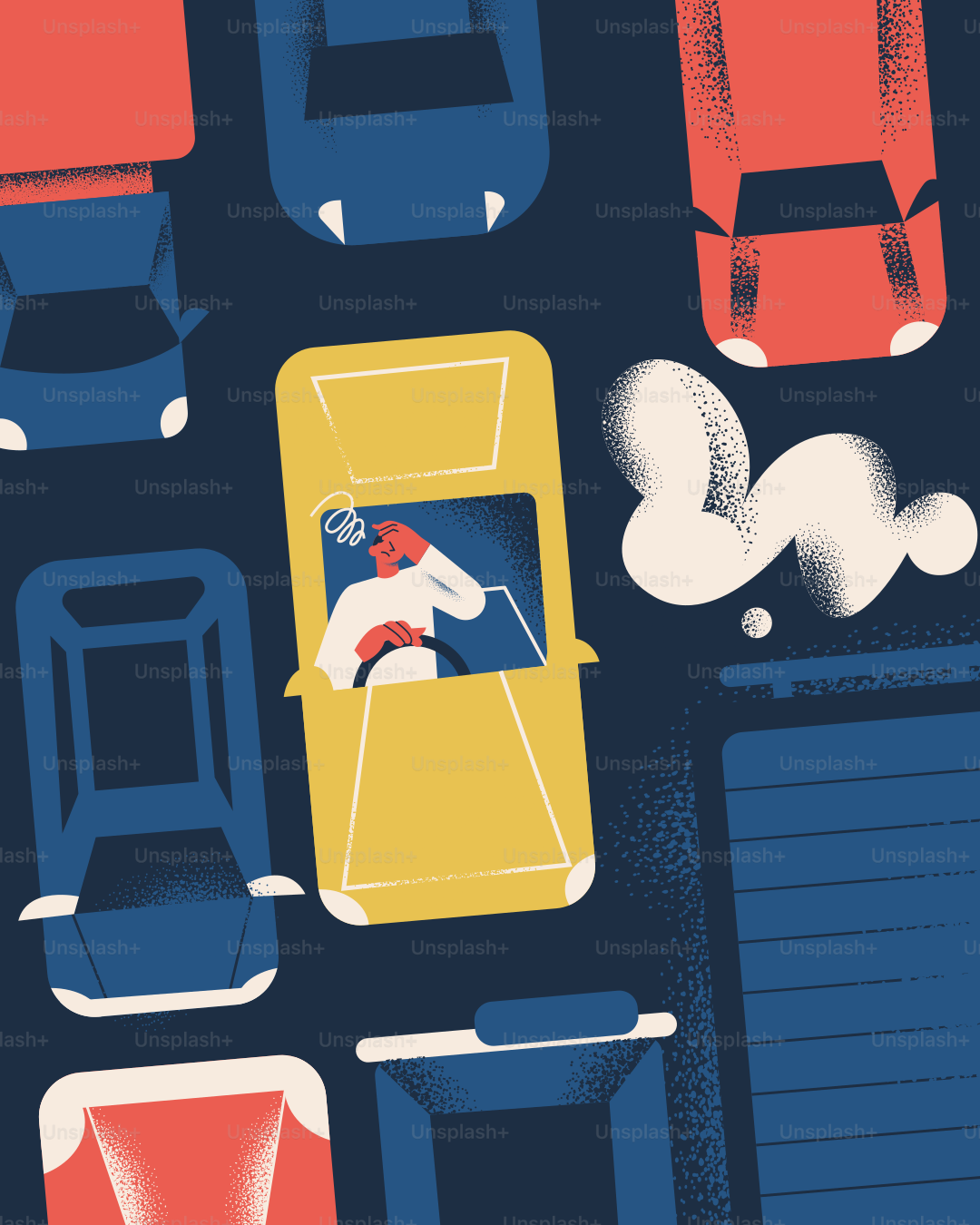 Frustrated driver stuck in traffic. vector – Car Image on Unsplash