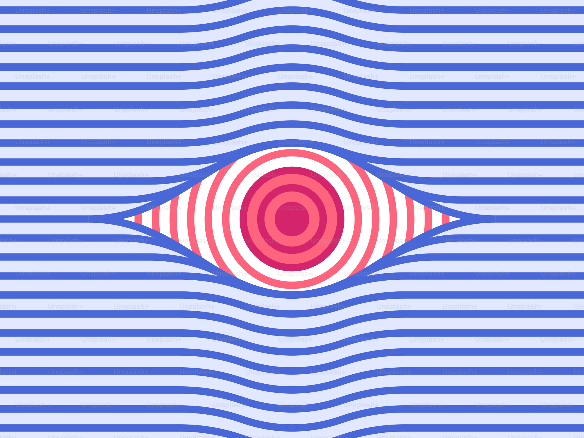 Abstract eye shape formed by wavy blue lines vector – Wallpaper Image ...