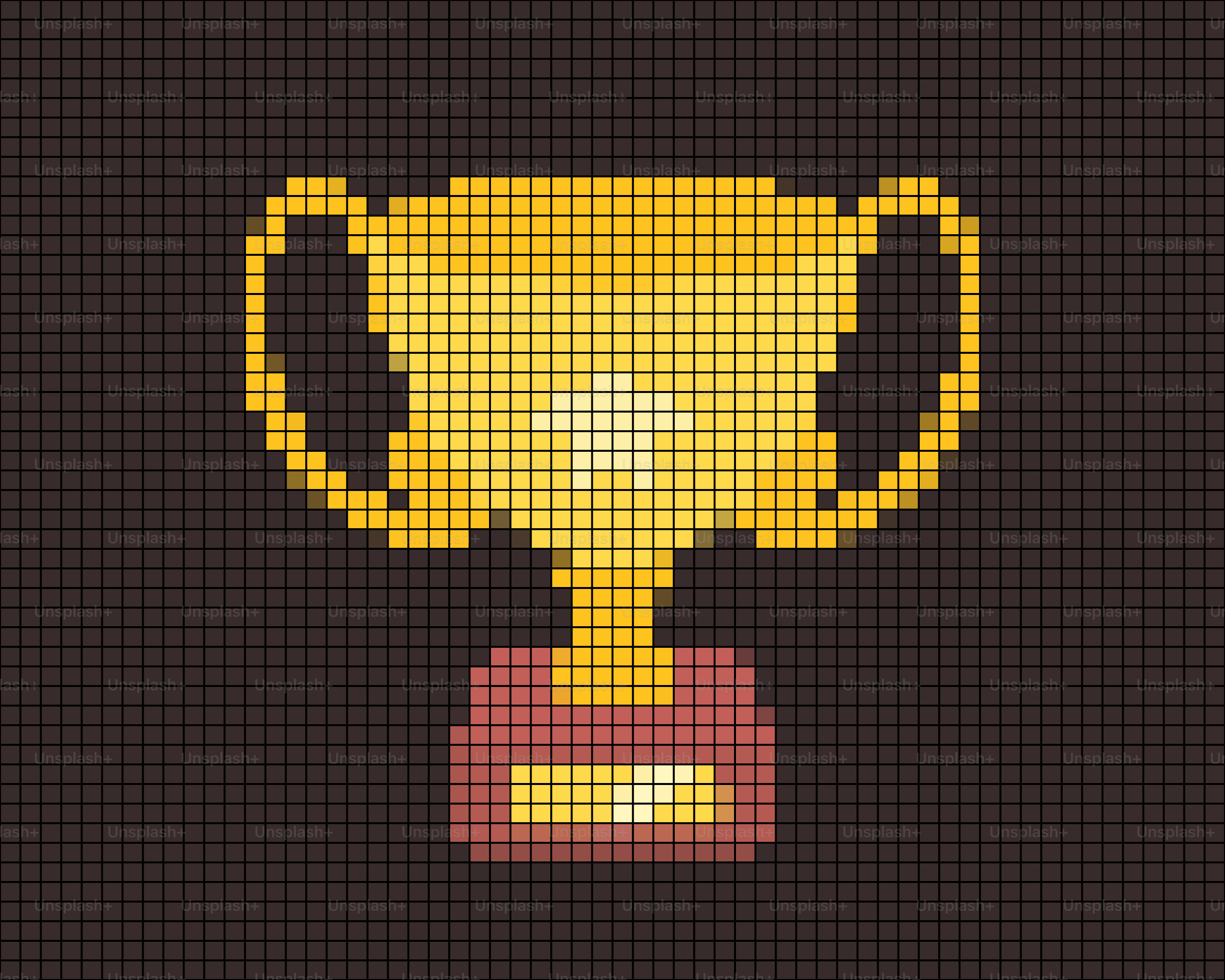 Vektor Seni piksel planet merah muda dengan cincin kuning – Gambar ...