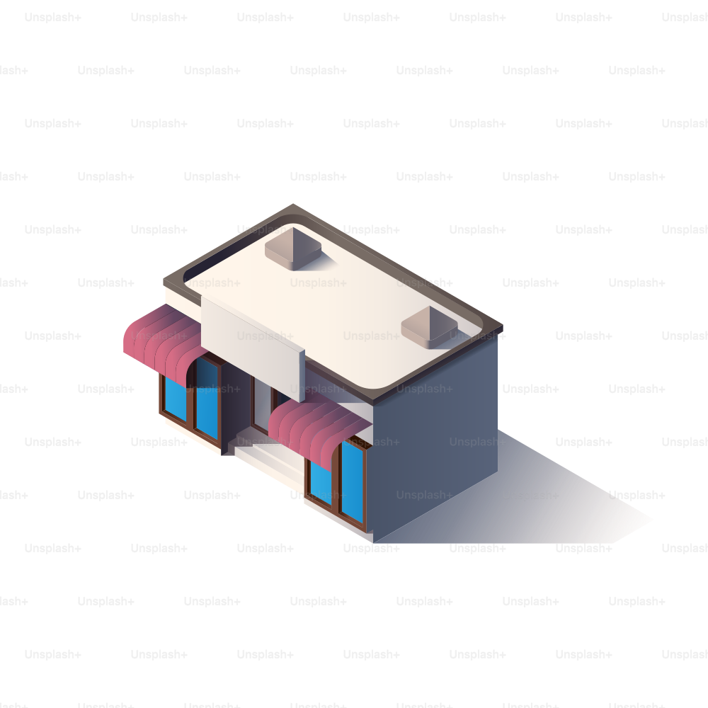 Isometric view of a small retail building vector – Art Image on Unsplash