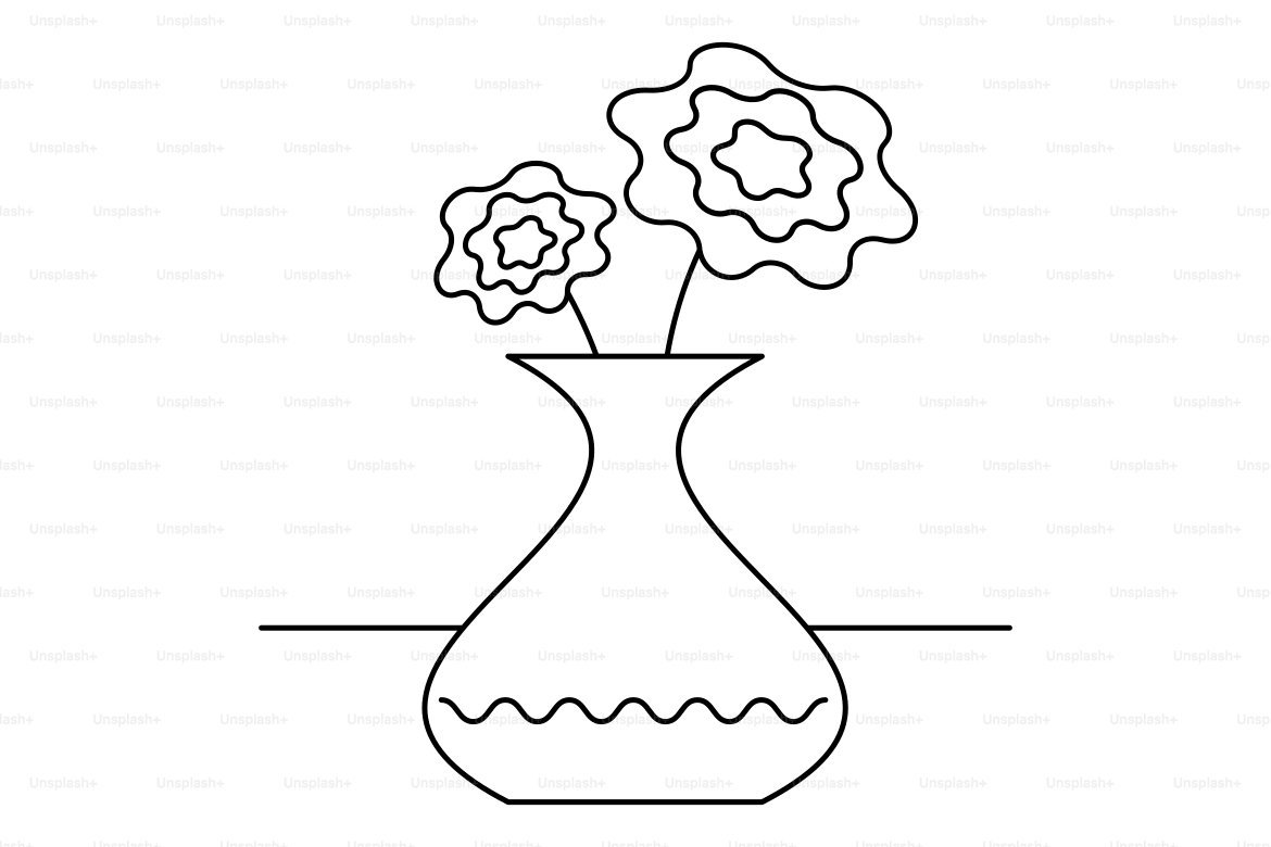 Un simple dessin au trait d’un pichet d’eau versant de l’eau. vectoriel ...