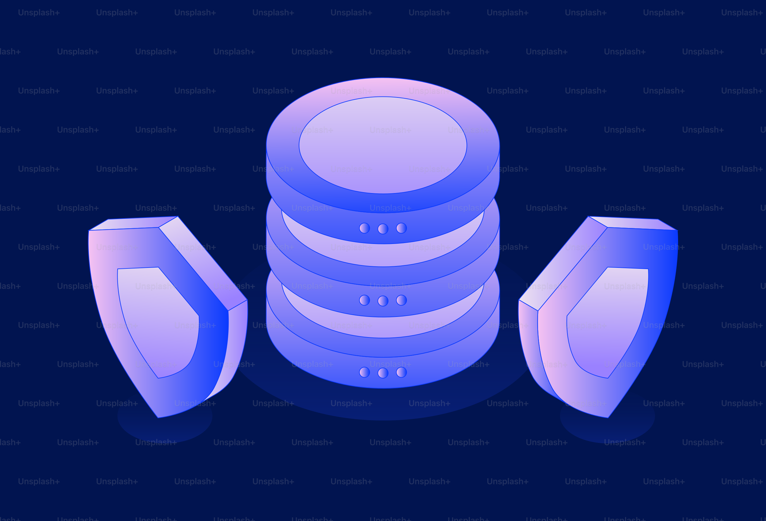 Database servers protected by shields vector – Technology Image on Unsplash