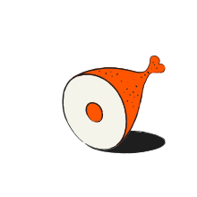 A stylized depiction of a ham hock. vector – Food Image on Unsplash