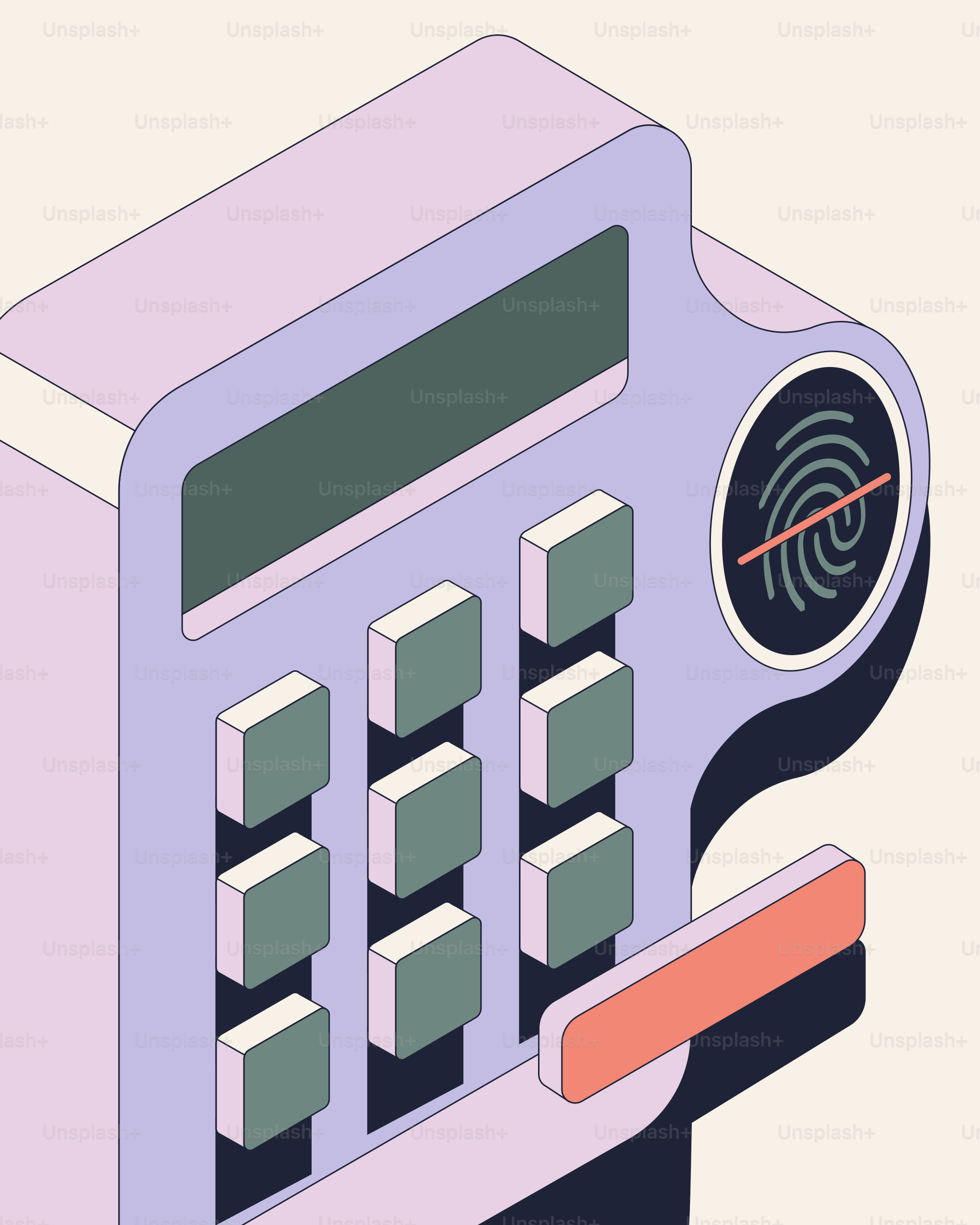 Vektor Pola robot ungu dengan latar belakang krem dan hitam – Gambar ...