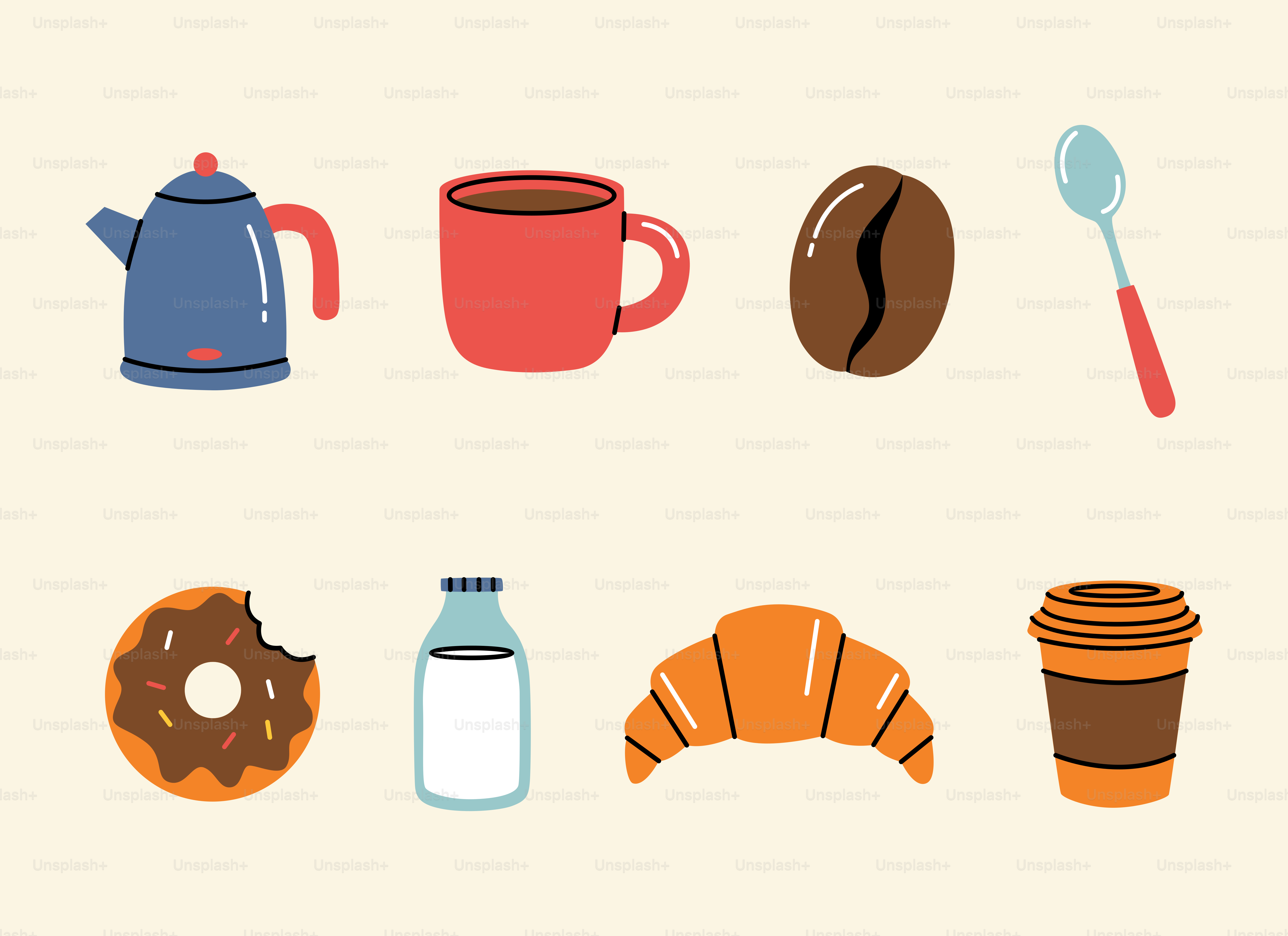 Vektor Koleksi gadget elektronik berwarna-warni dengan latar belakang ...