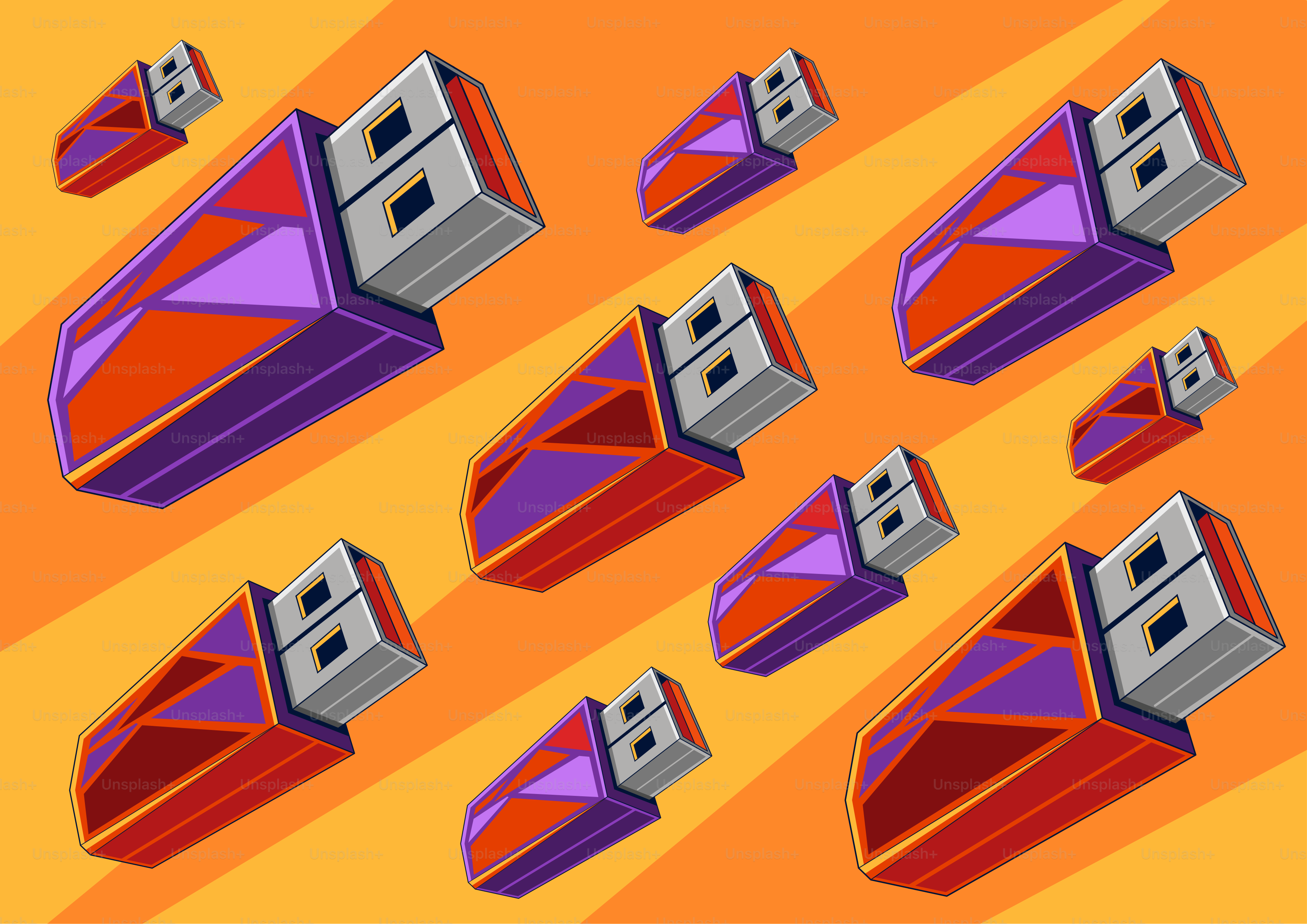 Three stylized computer mice in different sizes vector – Technology ...