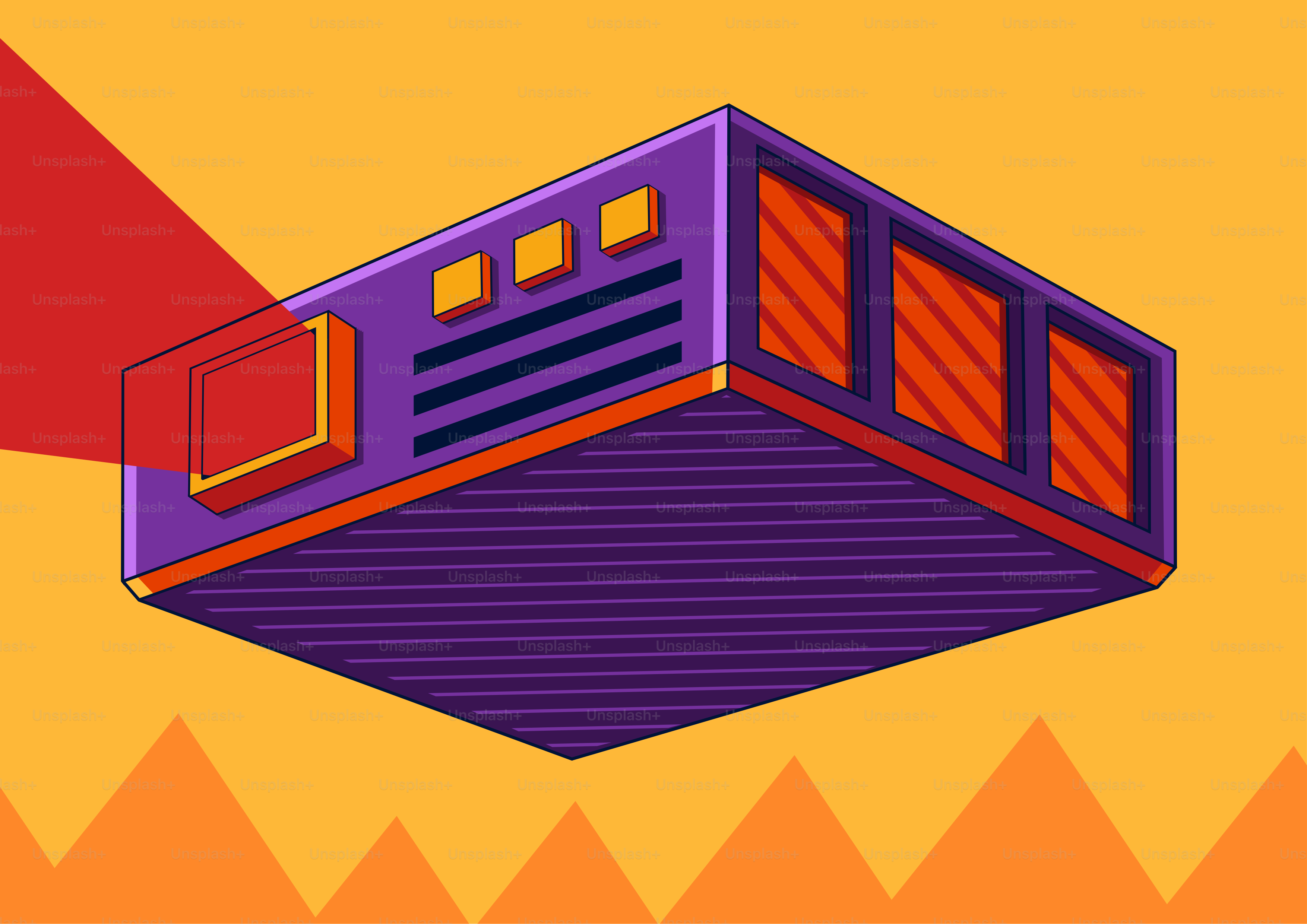A futuristic purple projector emitting a red beam vector – Future ...