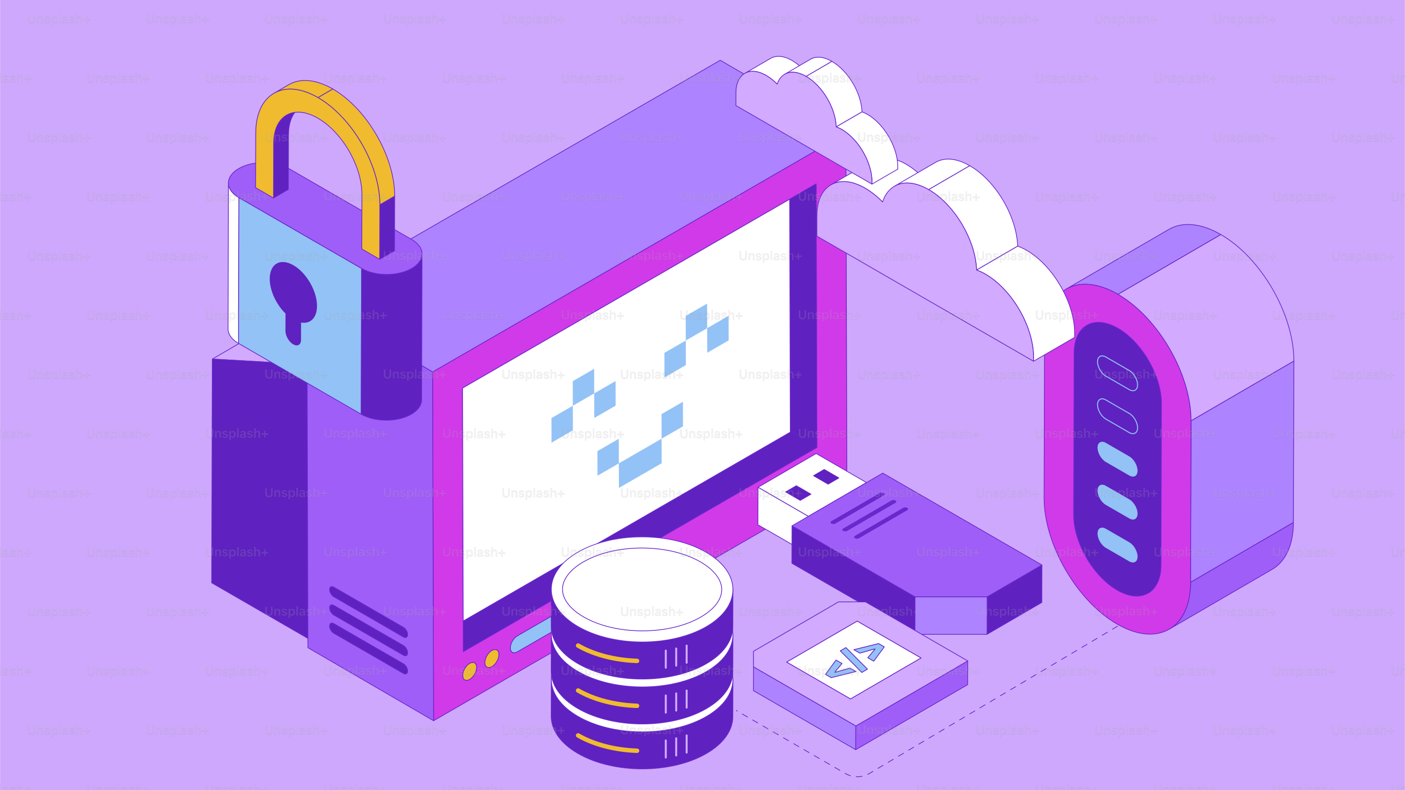 Robotic arm stacking boxes next to a phone. vector – Technology Image ...