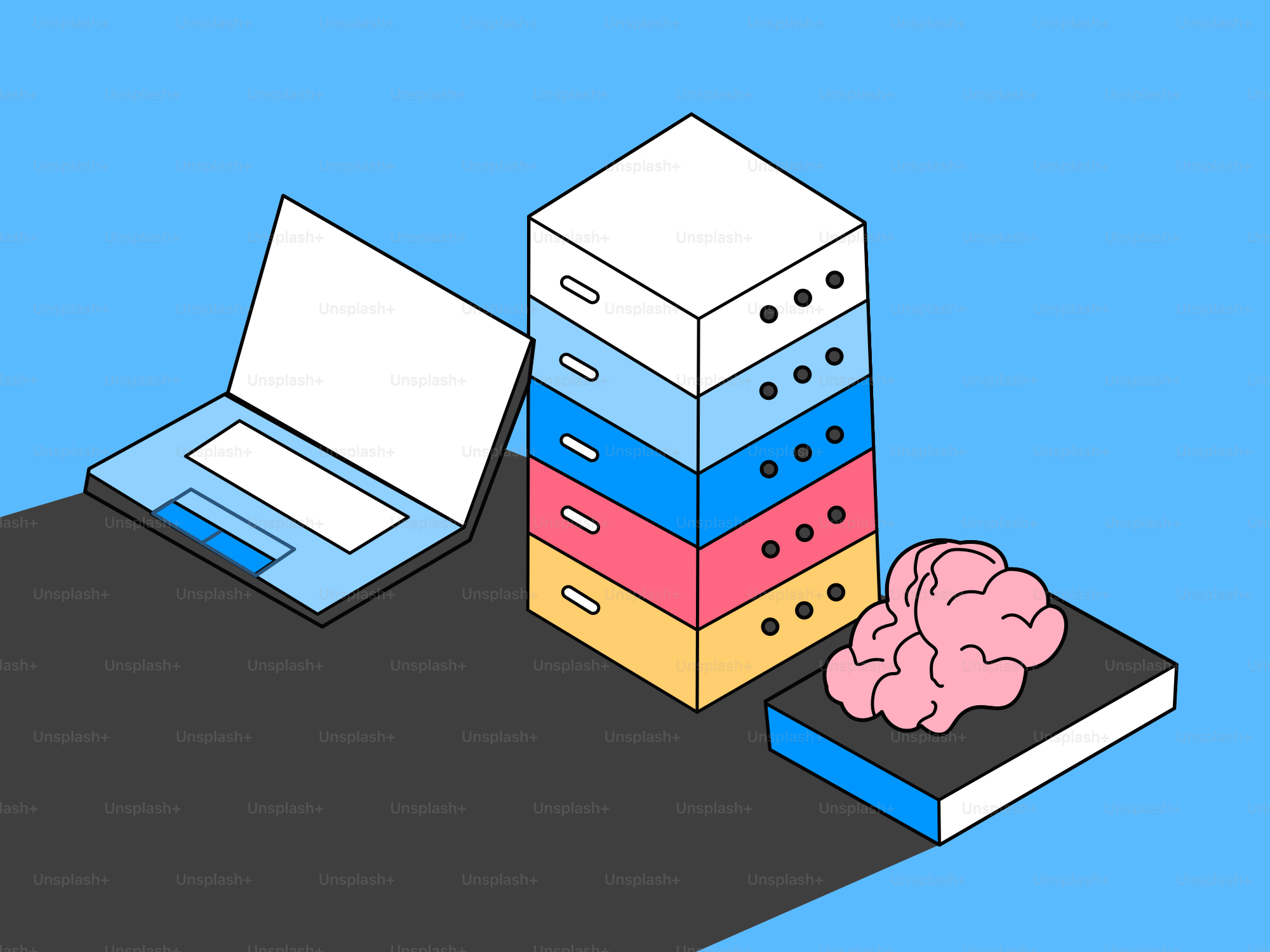 Laptop, mouse, and ai symbol on desk. vector – Technology Image on Unsplash