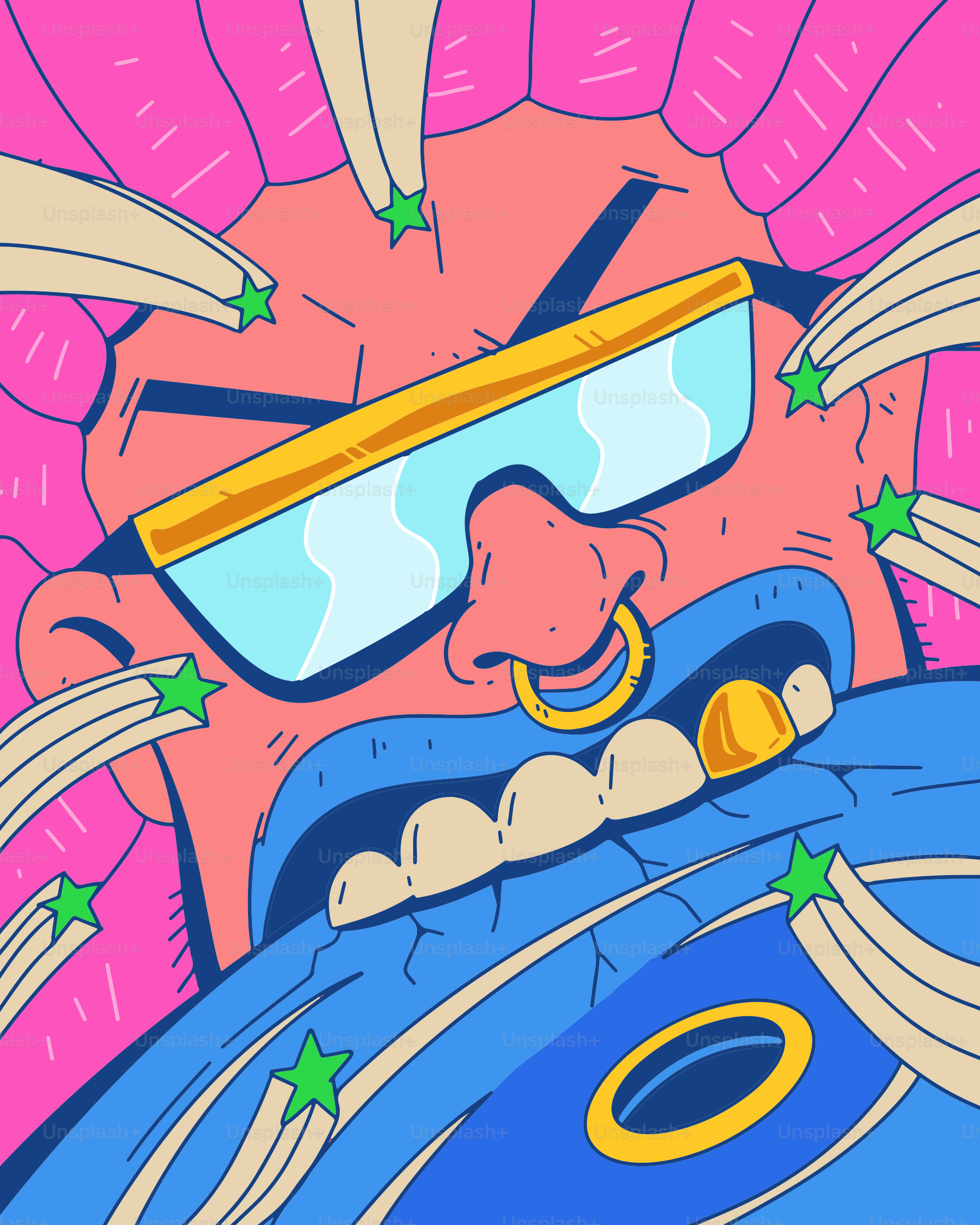 Disco ball with abstract eyes and limbs vector – Music Image on Unsplash