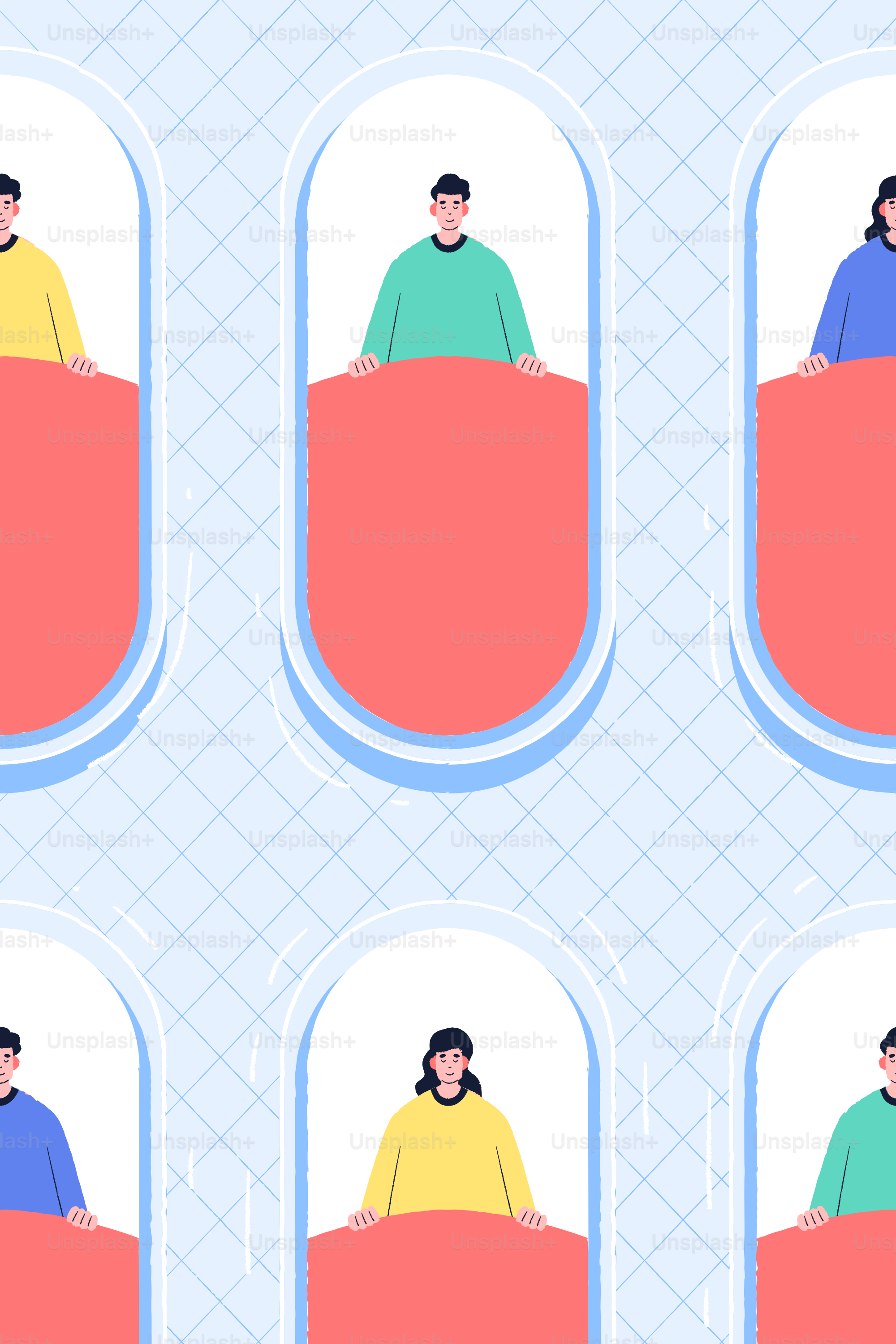 Doctor checks heart with stethoscope, stethoscope, medical symbols ...