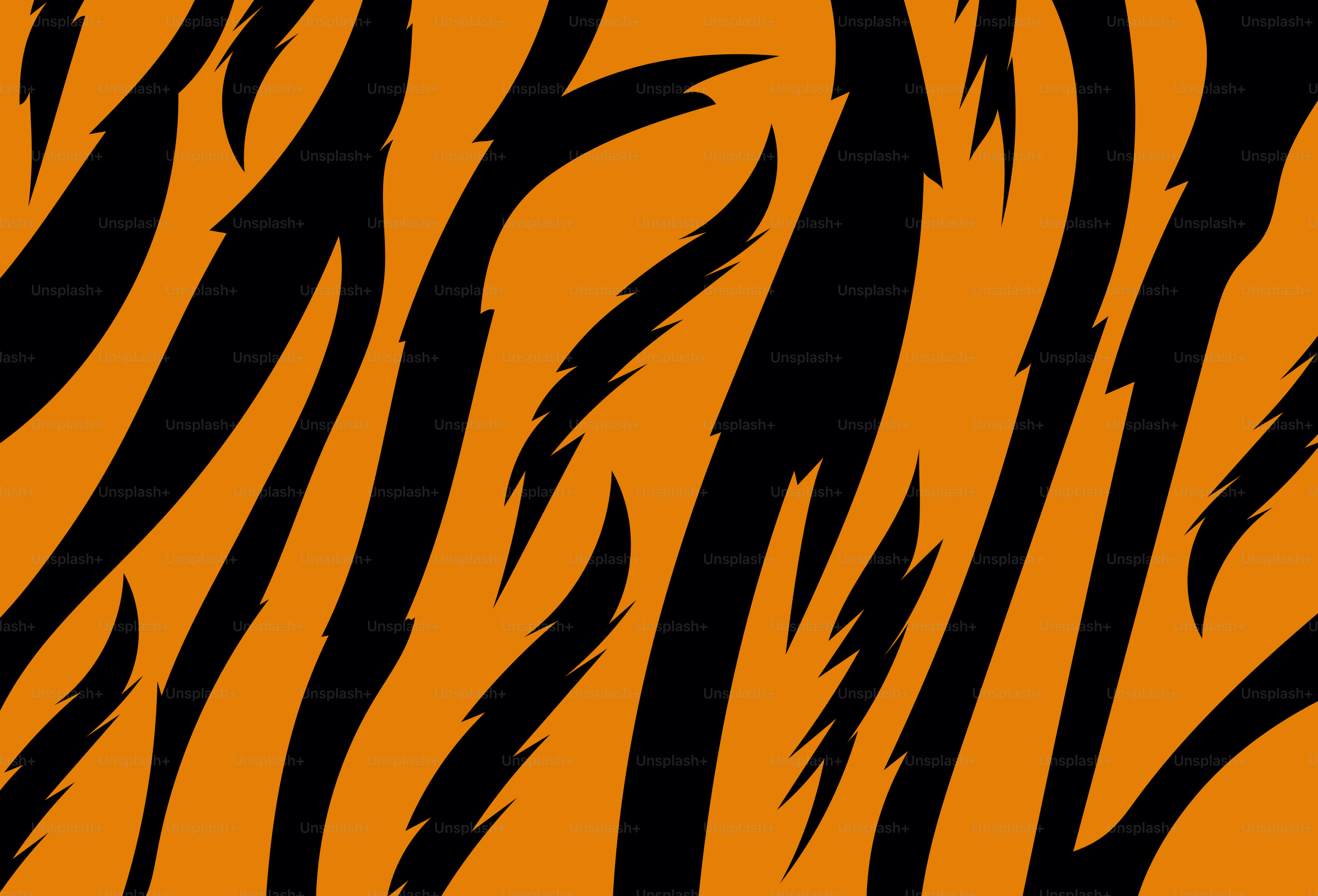 Tiger stripe pattern with orange and black vector – Wallpaper Image on ...