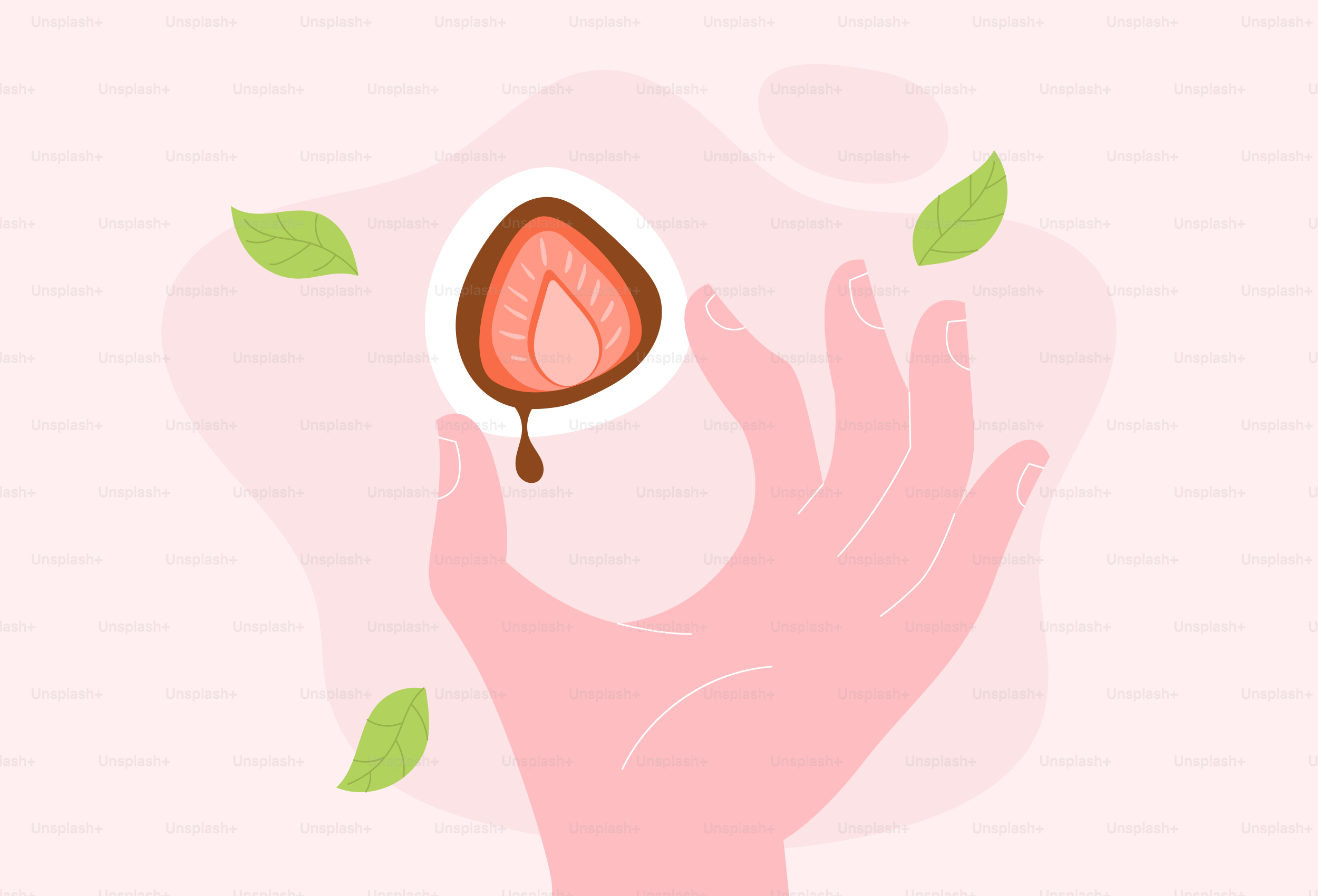 Hands breaking a chocolate bar with green filling. vector – Food Image ...