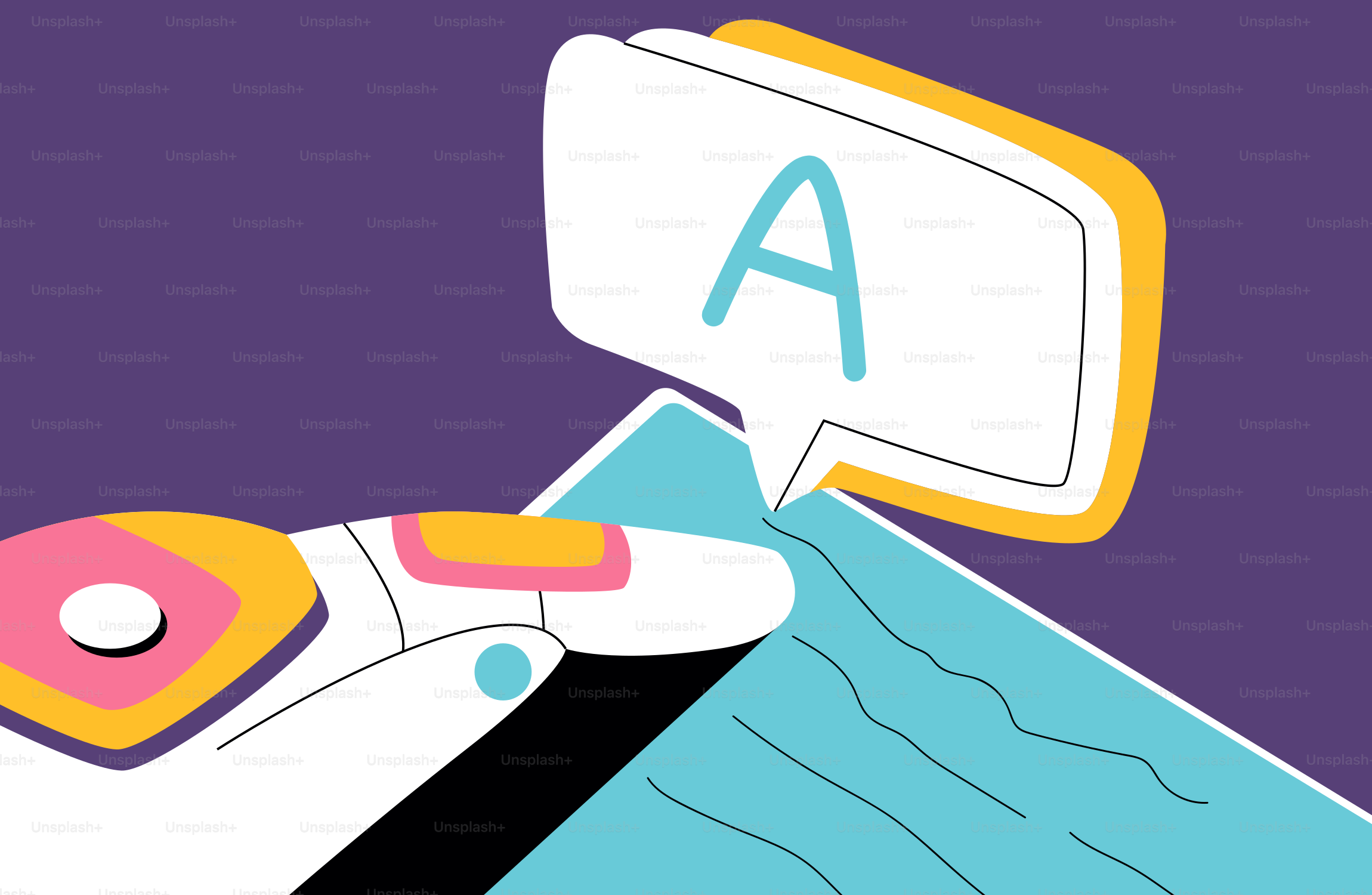 Robot cat reading a book with japanese characters. vector – Technology ...