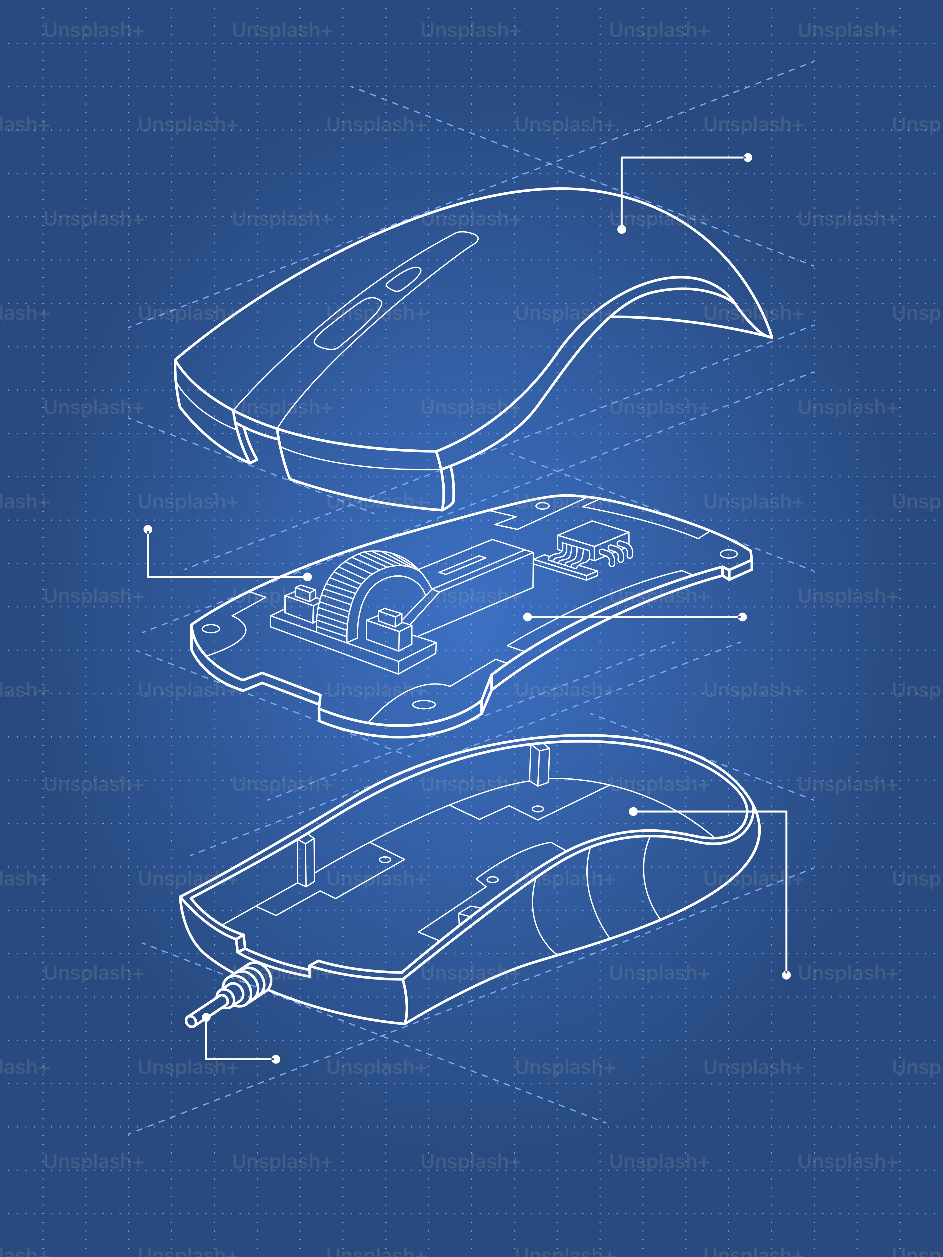 Exploded view blueprint of a computer mouse vector – Technology Image on Unsplash