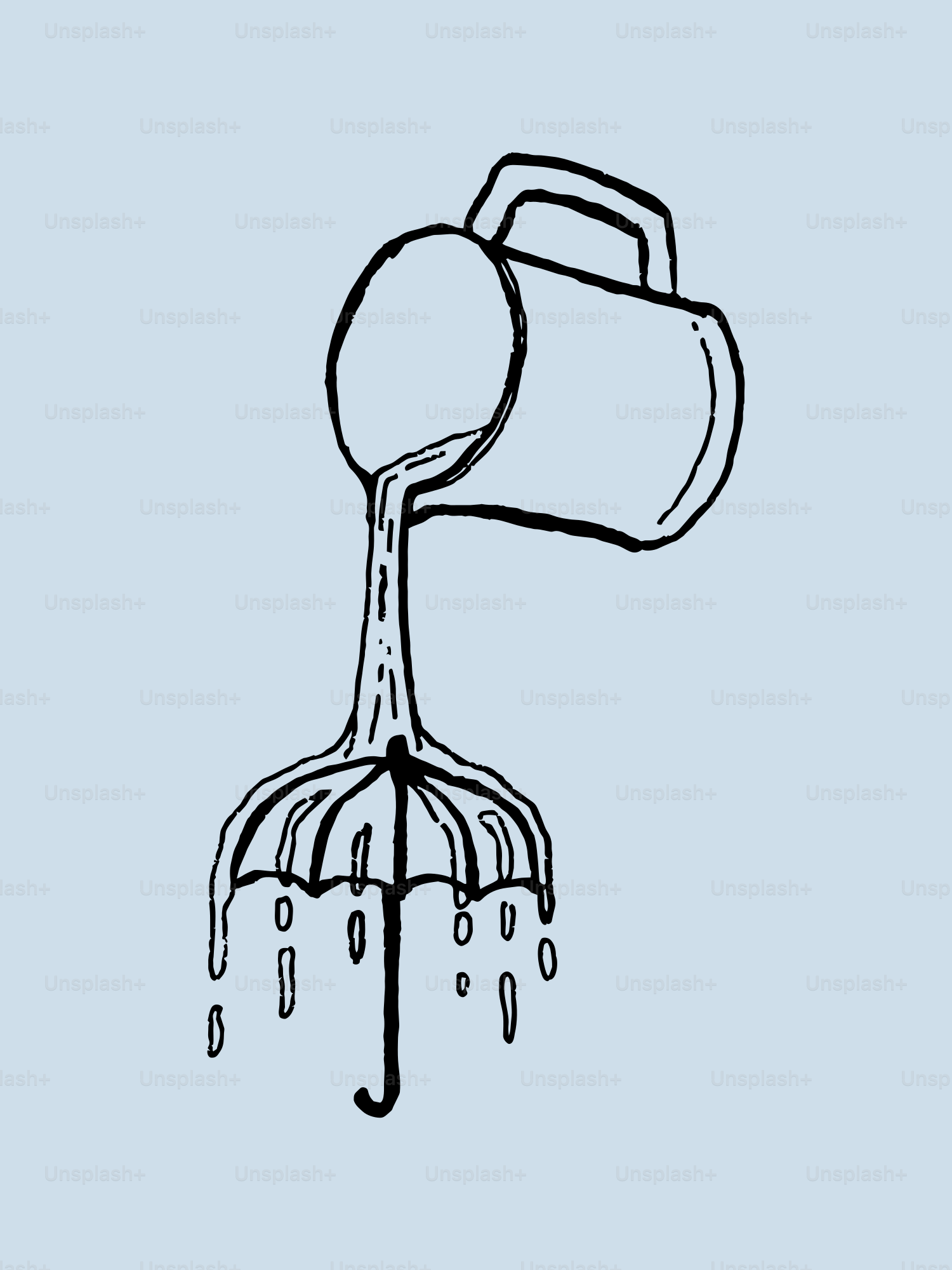 Vektor Menyemprot botol dengan kabut dengan tangan – Gambar Ilustrasi ...