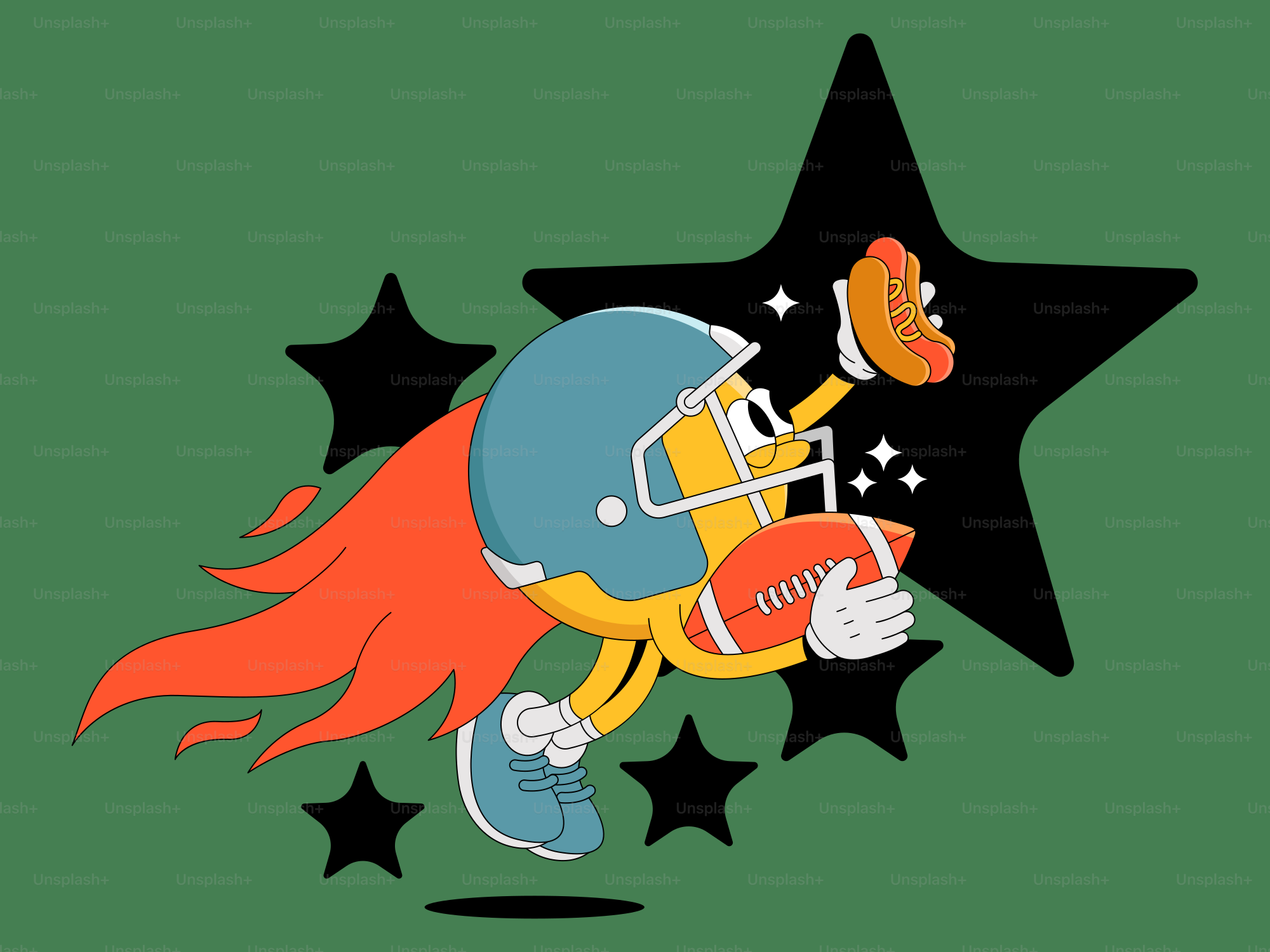 American football game with helmets and scoreboard vector – Football ...