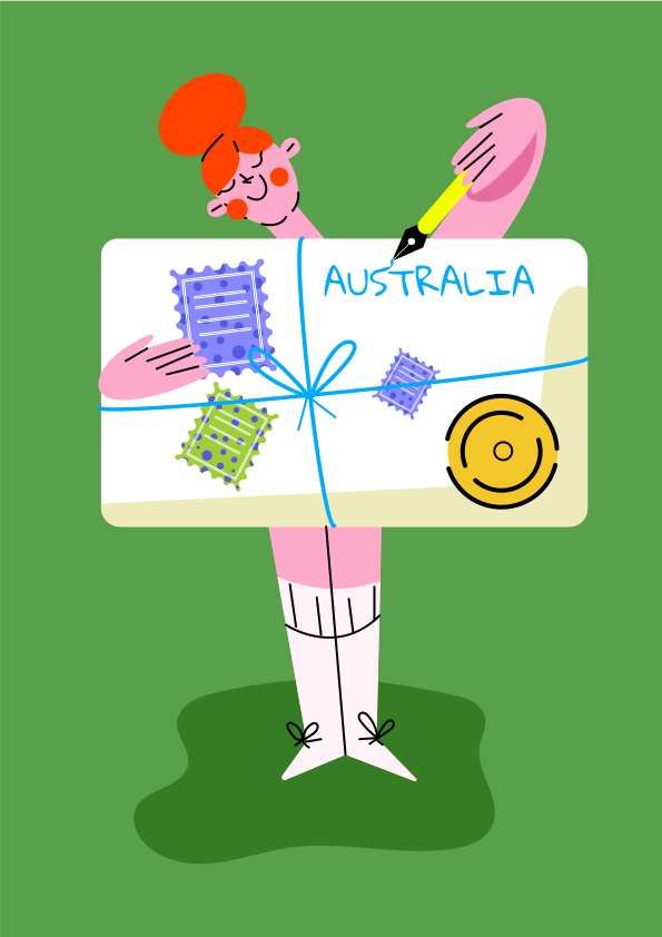 Vektor Wanita mengirim paket ke australia – Gambar Bepergian di Unsplash