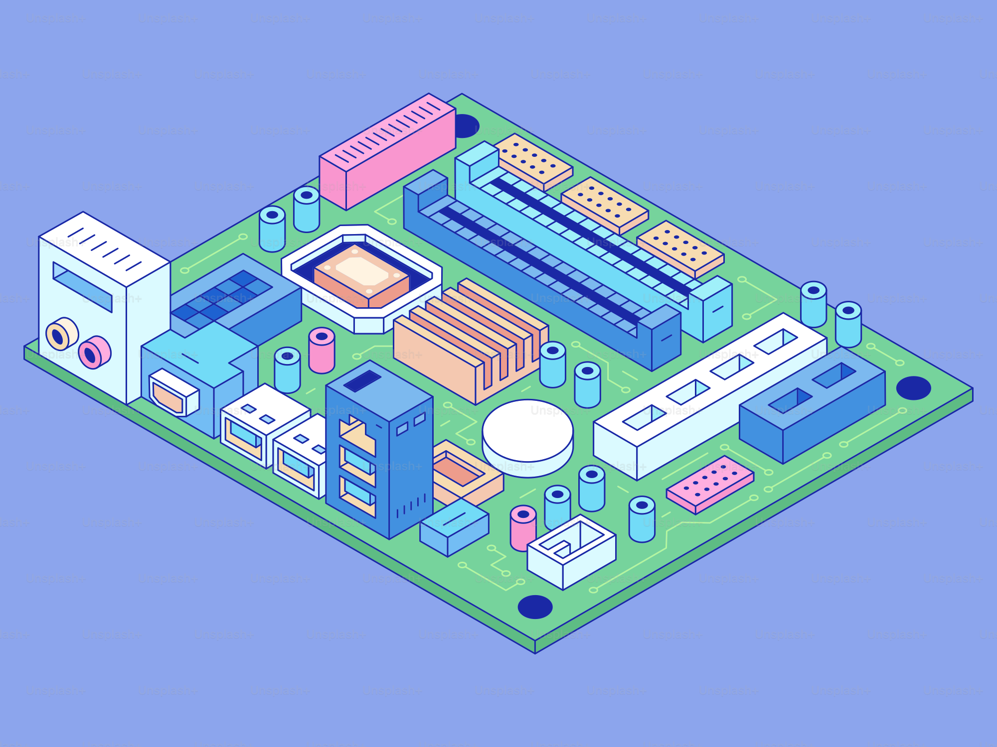 Open hard drive with spinning disk and read/write arm vector ...