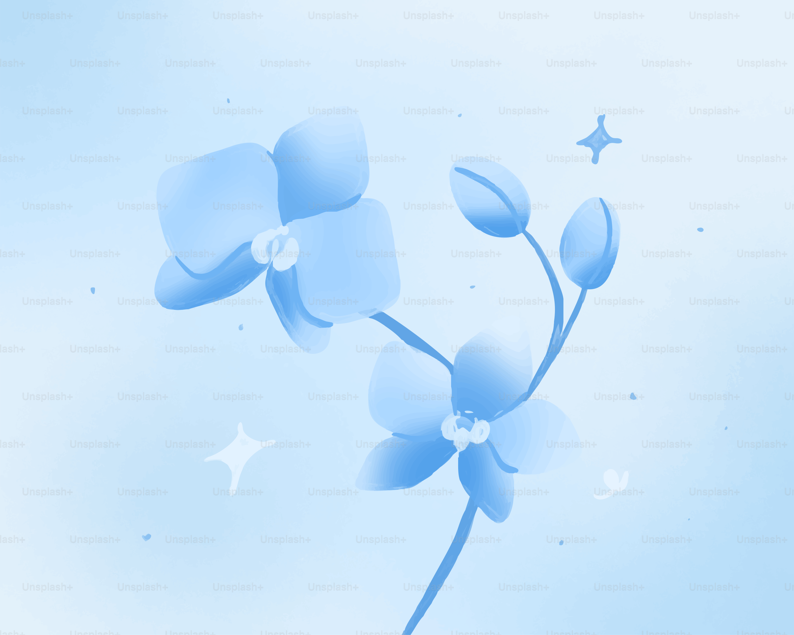 Gambar Biru di Unsplash