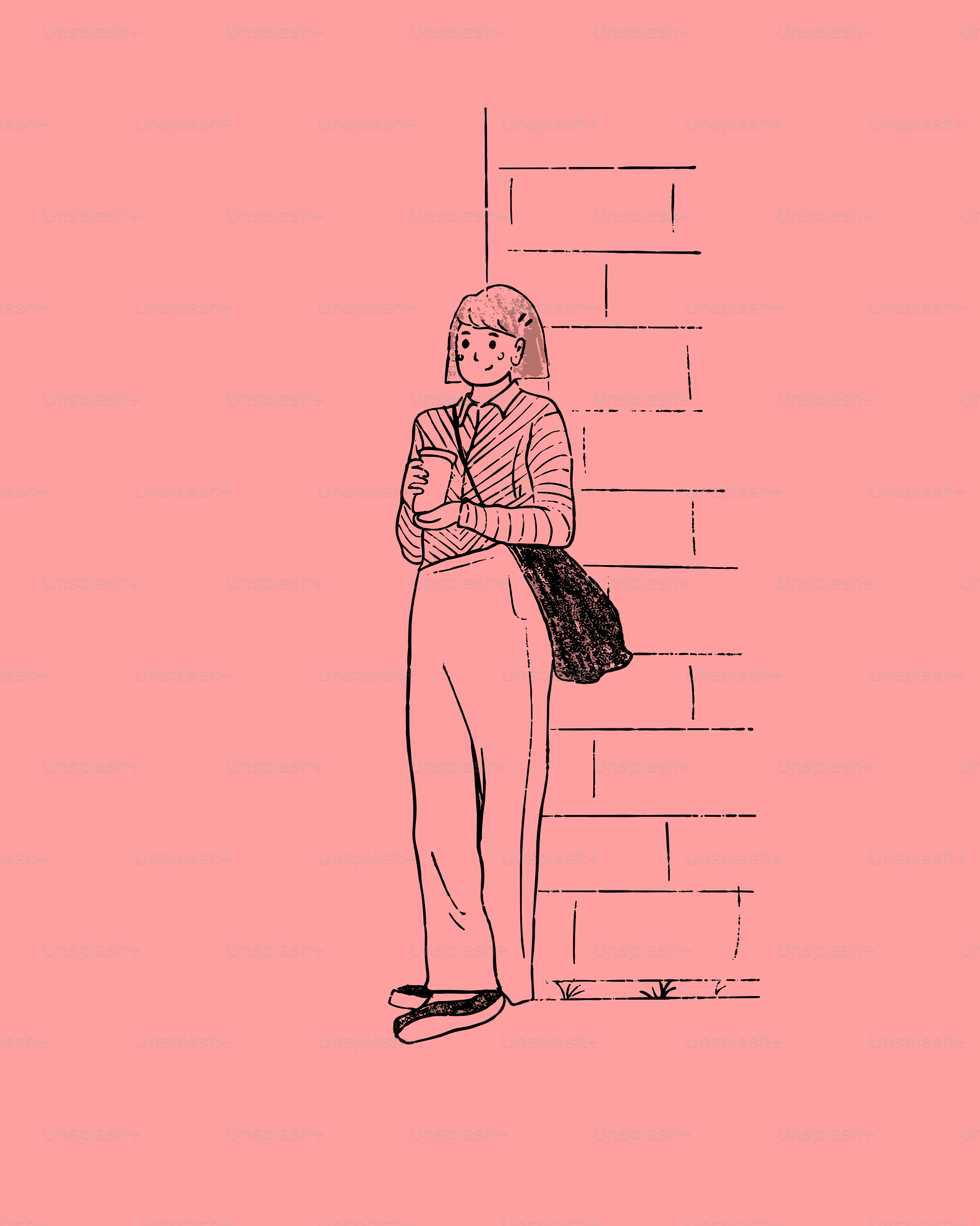 Vektor Wanita membawa bunga di bawah sinar matahari – Gambar Bunga di ...