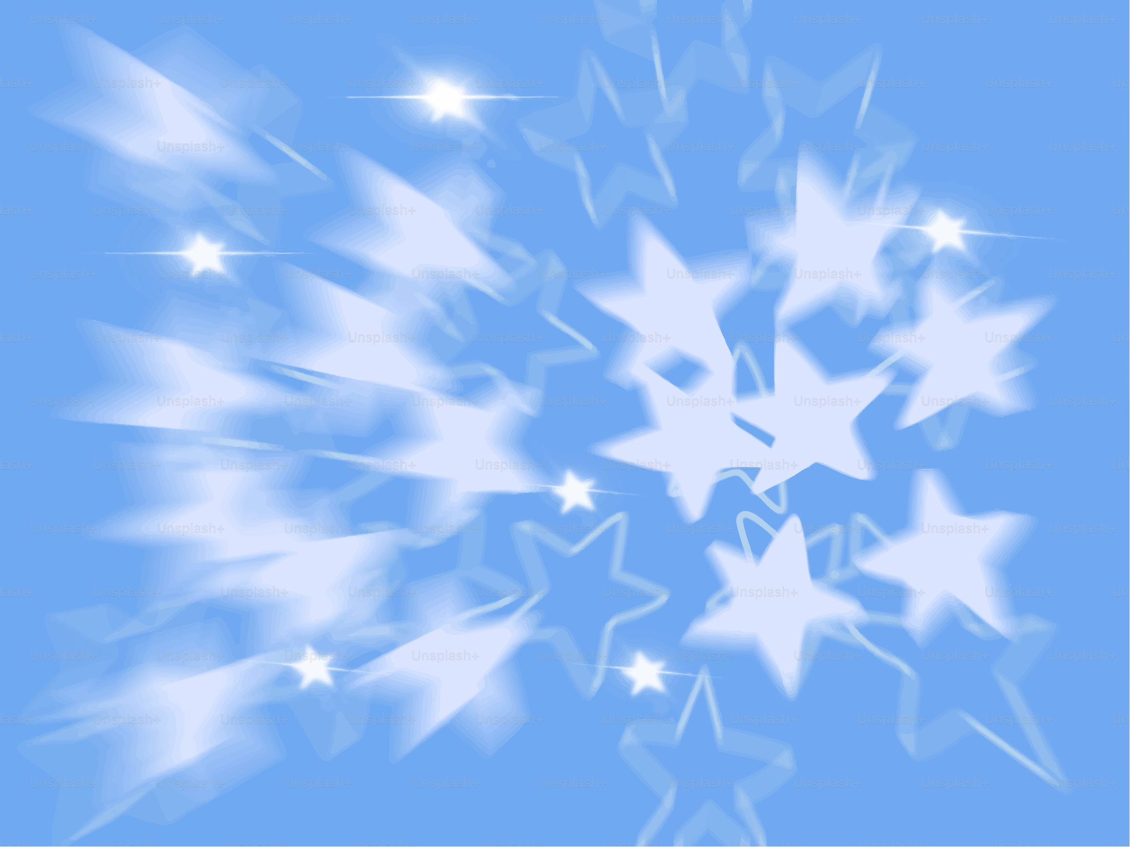 White stars exploding on a blue background vector – Background Image on ...