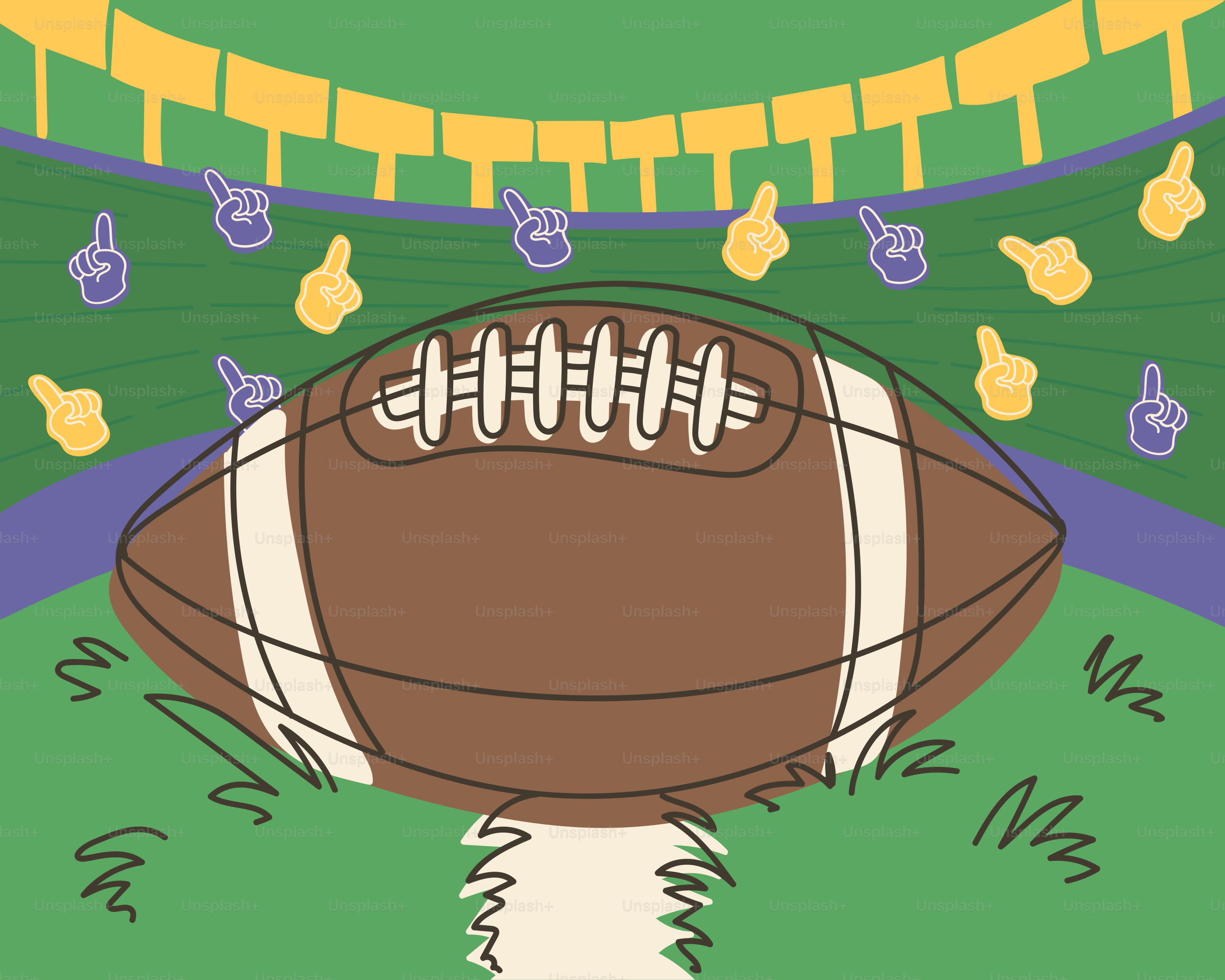 A football player kicks a football on the field vector – Football Image ...