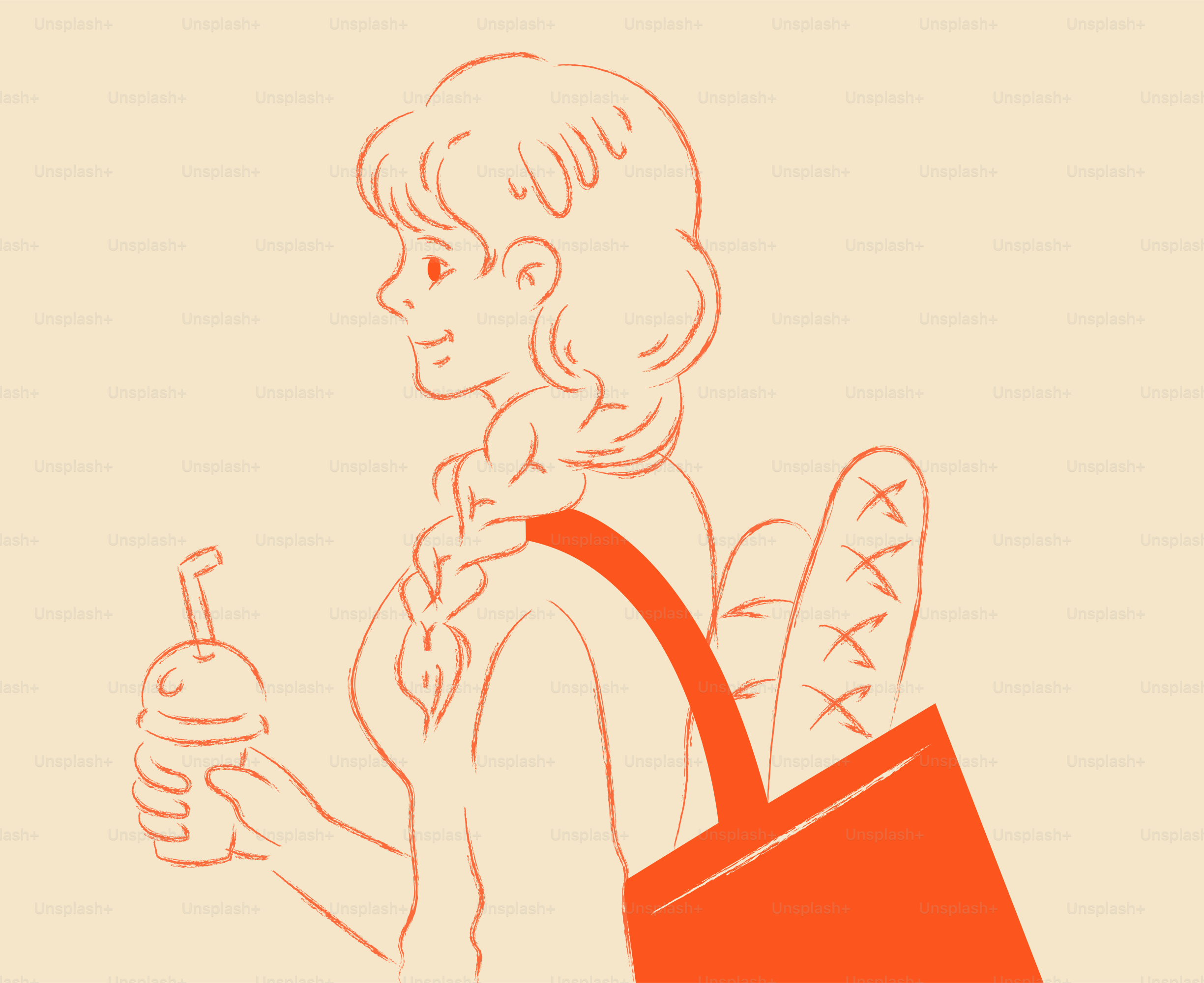 Vektor Seseorang mengenakan mantel dan syal musim dingin. – Gambar ...