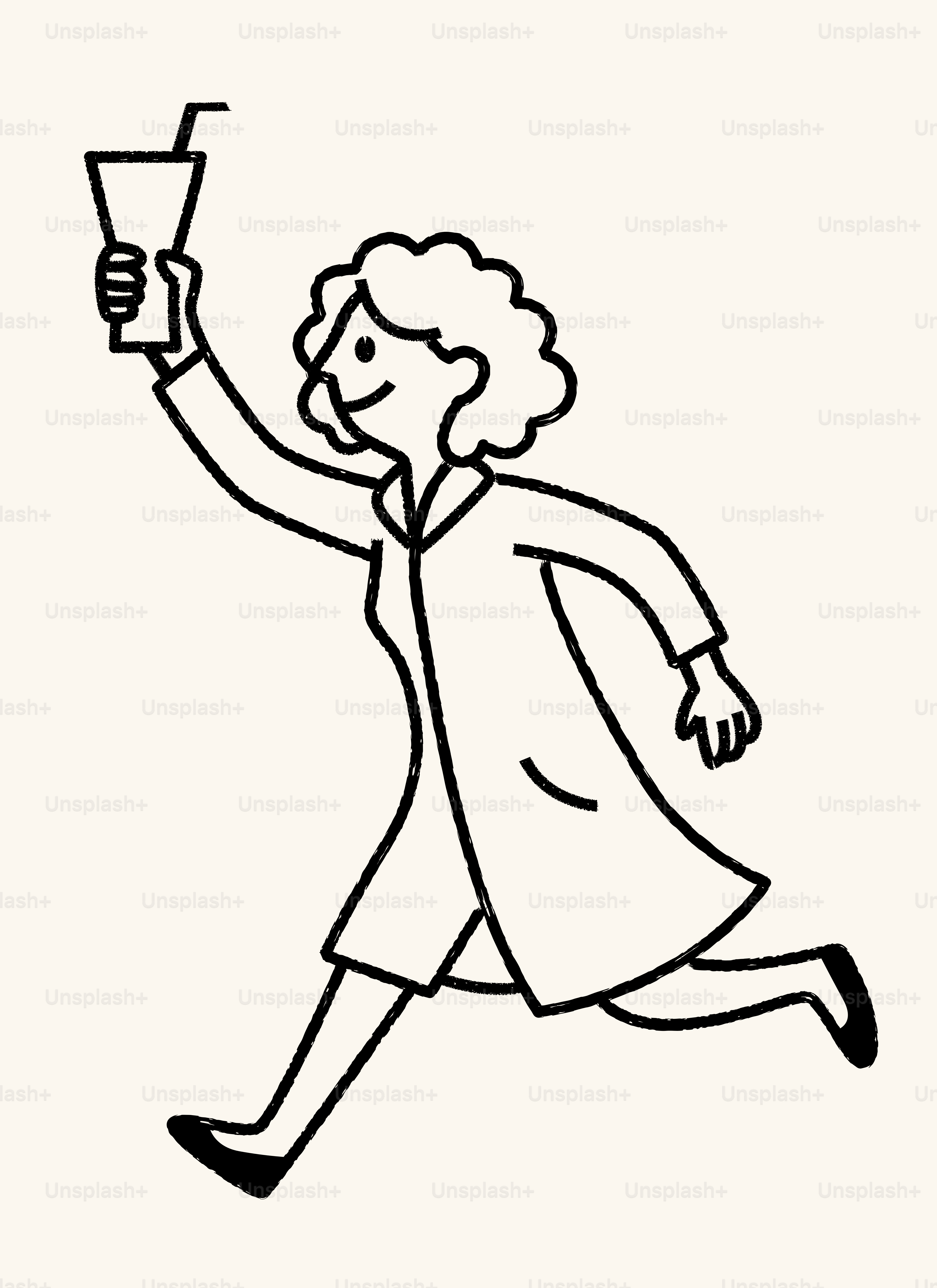 Vektor Seorang barista membuat kopi dengan mesin espresso. – Gambar ...