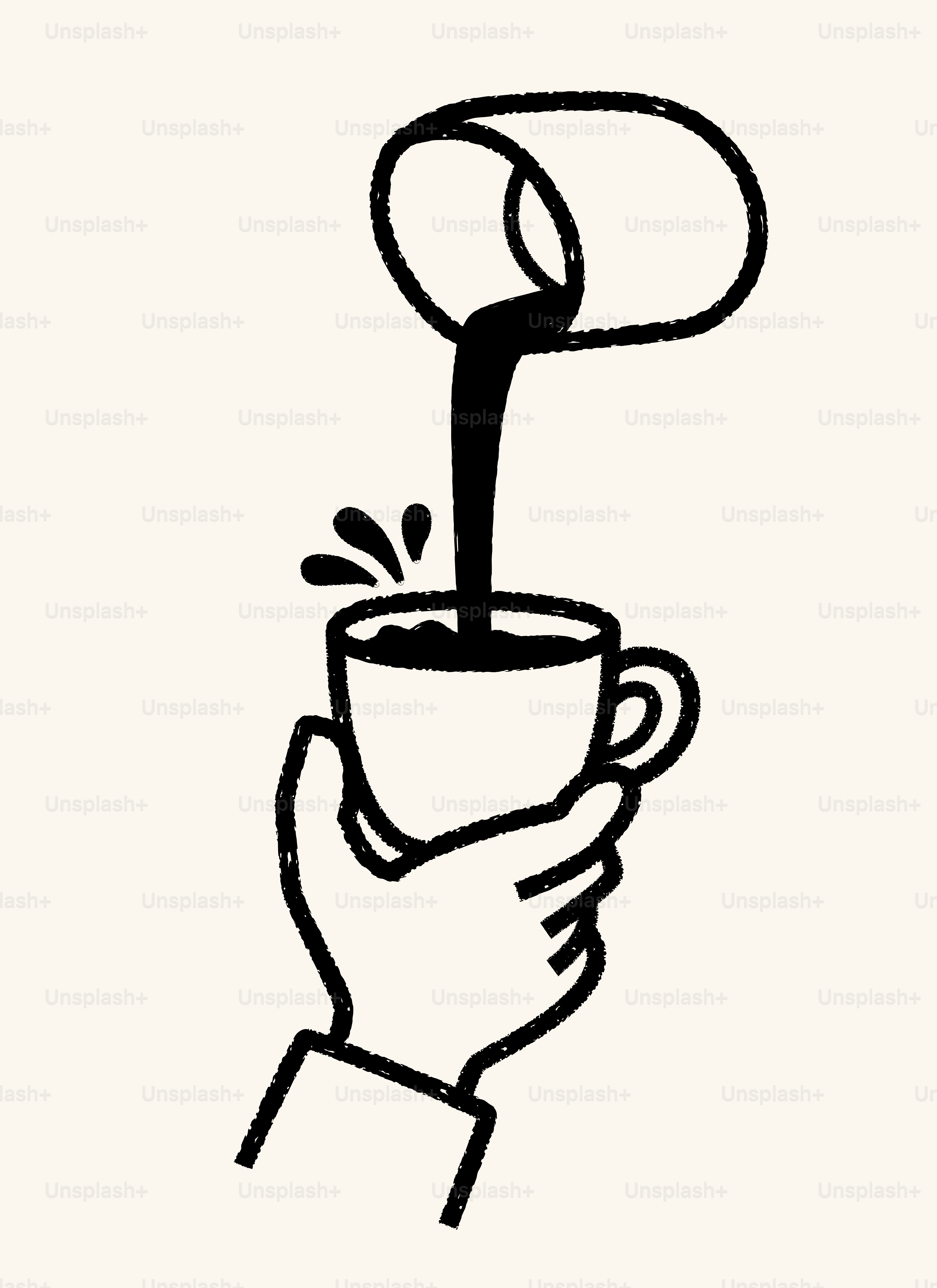 Vektor Seorang barista membuat kopi dengan mesin espresso. – Gambar ...