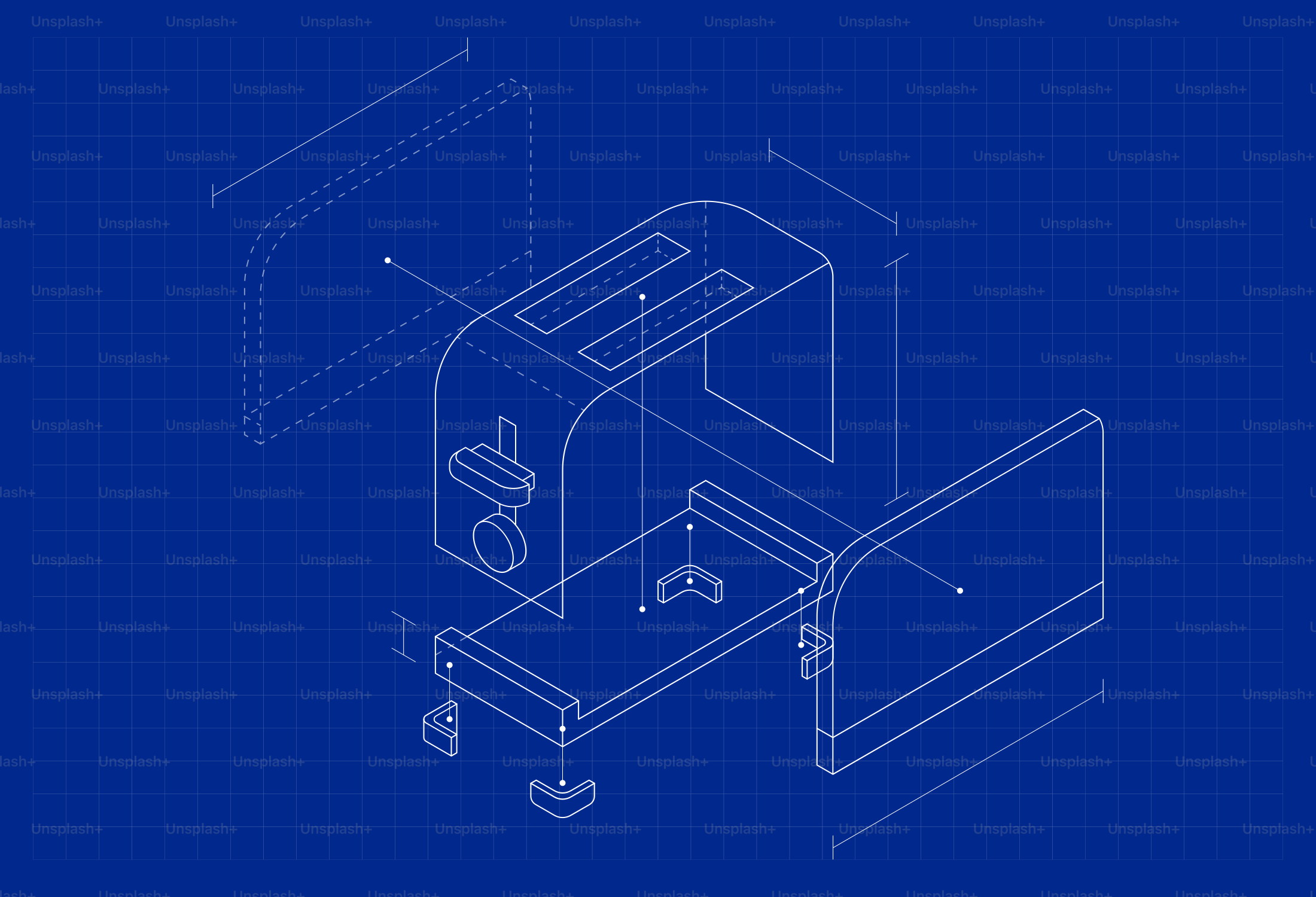 Blueprint of a coffee maker and mug with cup vector – Illustration ...